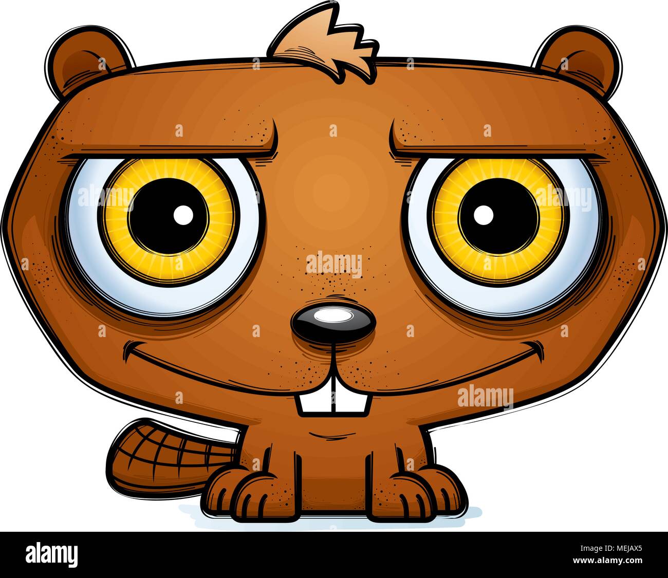 A cartoon illustration of a beaver smiling Stock Vector Image & Art - Alamy