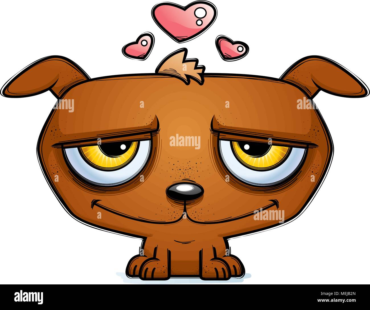 A cartoon illustration of a dog in love Stock Vector Image & Art - Alamy