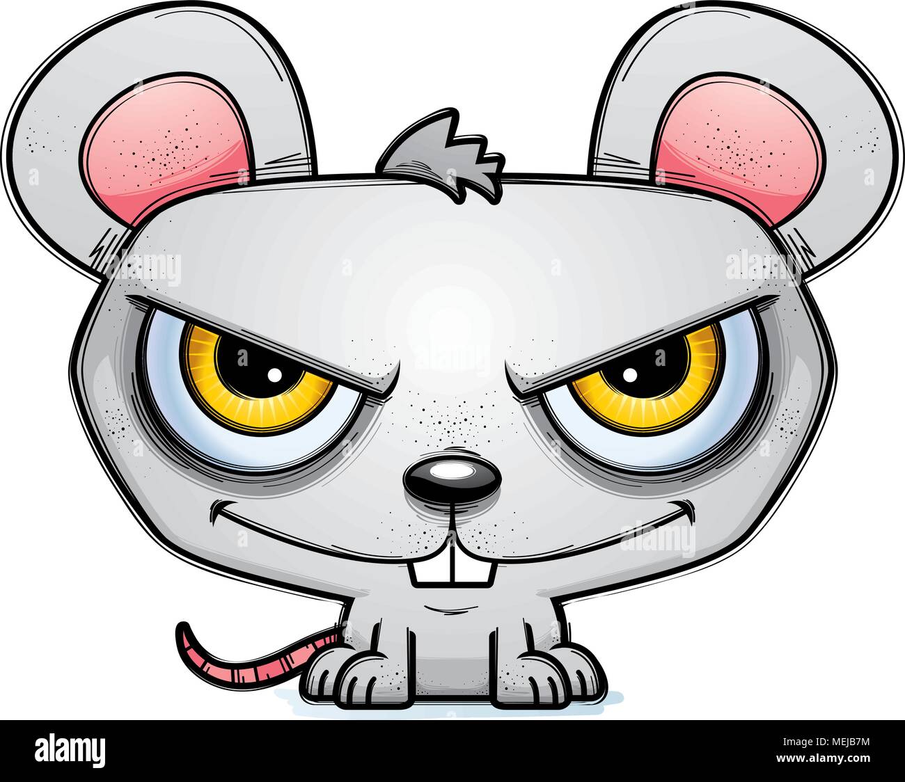A cartoon illustration of a sinister looking mouse Stock Vector Image ...
