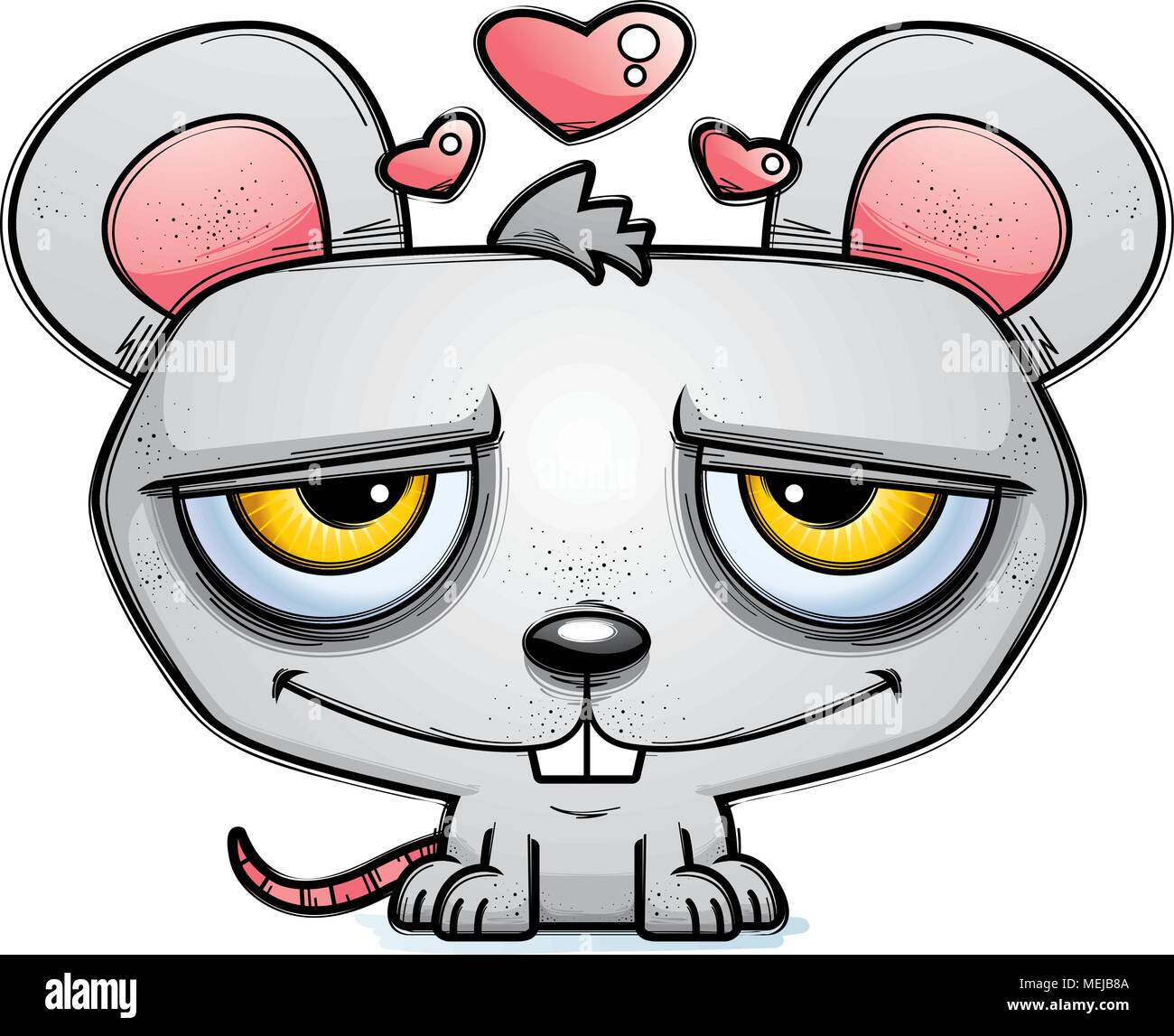 A cartoon illustration of a mouse in love Stock Vector Image & Art - Alamy