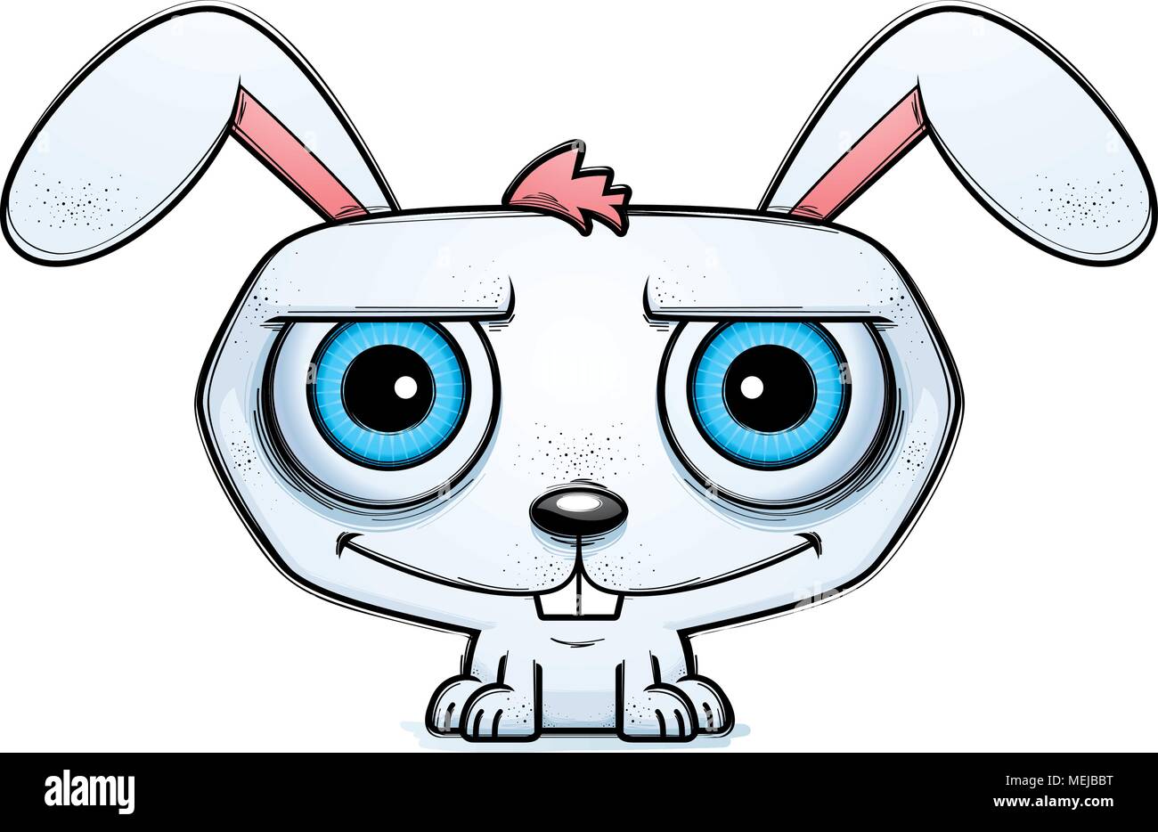 A cartoon illustration of a rabbit smiling Stock Vector Image & Art - Alamy