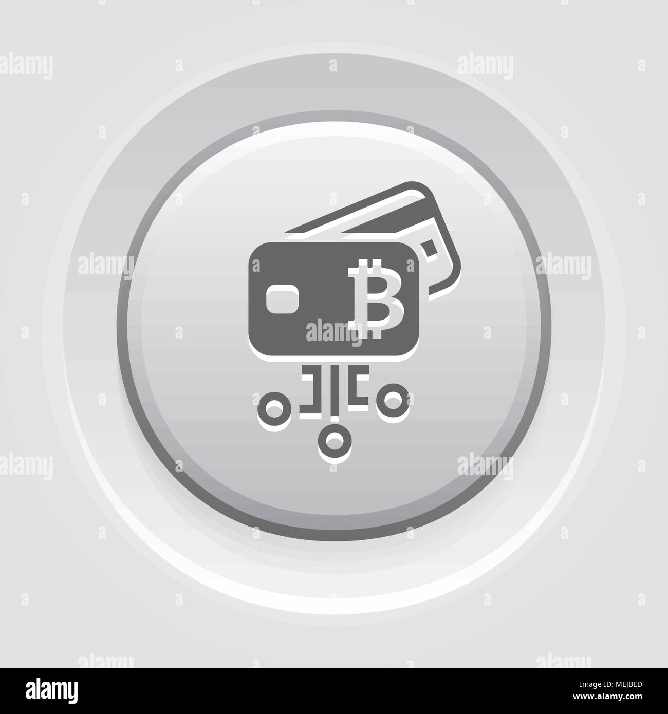 Bitcoin Debit Card Button Icon Stock Vector Image & Art - Alamy