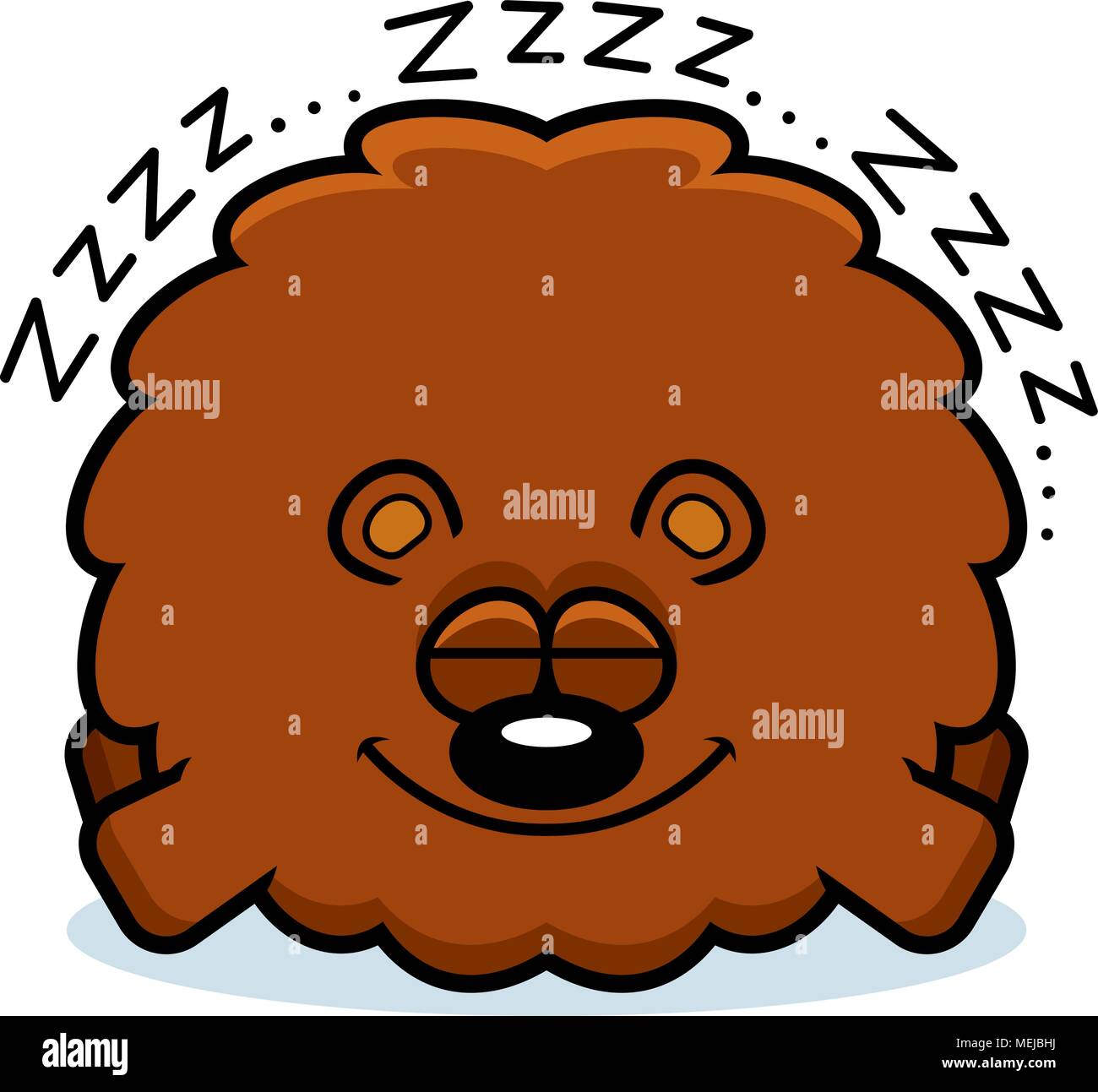A cartoon illustration of a bear sleeping Stock Vector Image & Art - Alamy