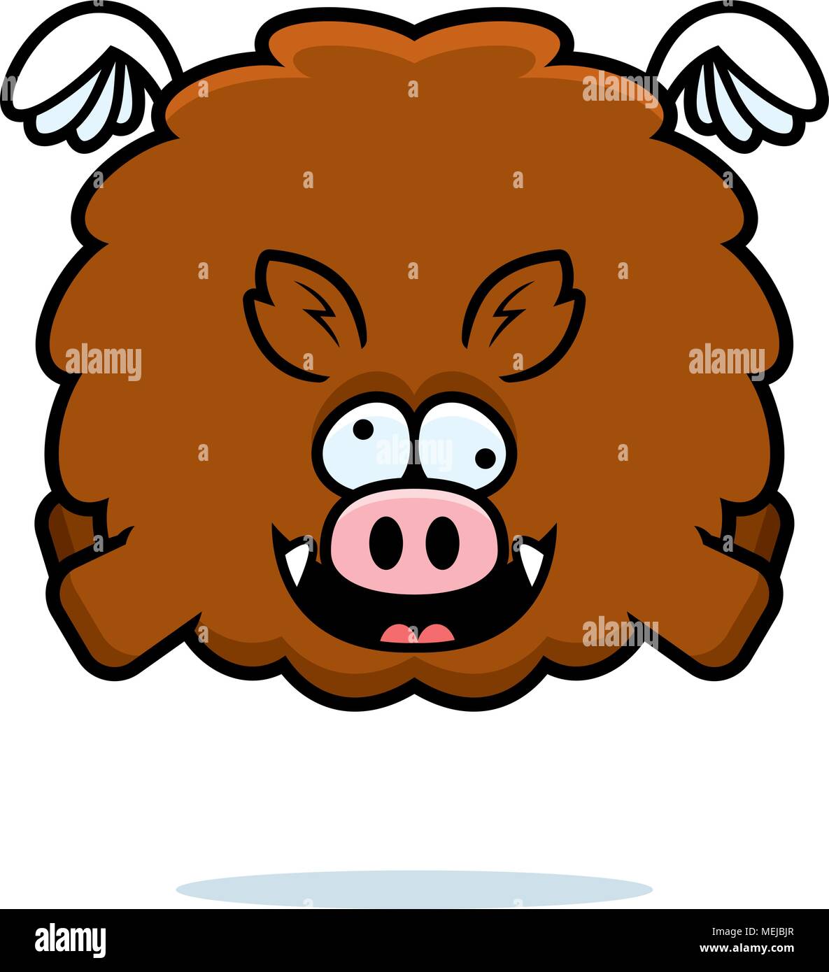 A cartoon illustration of a boar looking crazy Stock Vector Image & Art ...