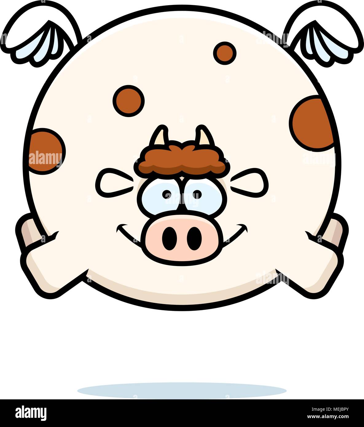 A cartoon illustration of a cow flying Stock Vector Image & Art - Alamy