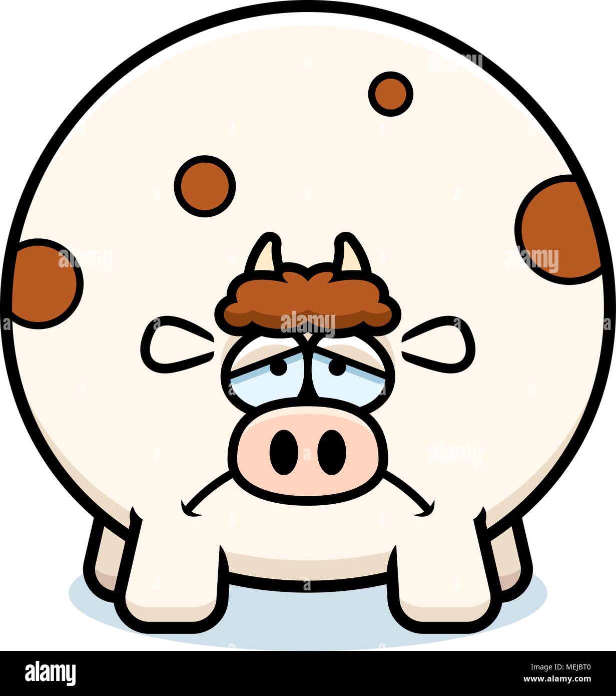 Sad cow Stock Vector Images - Alamy