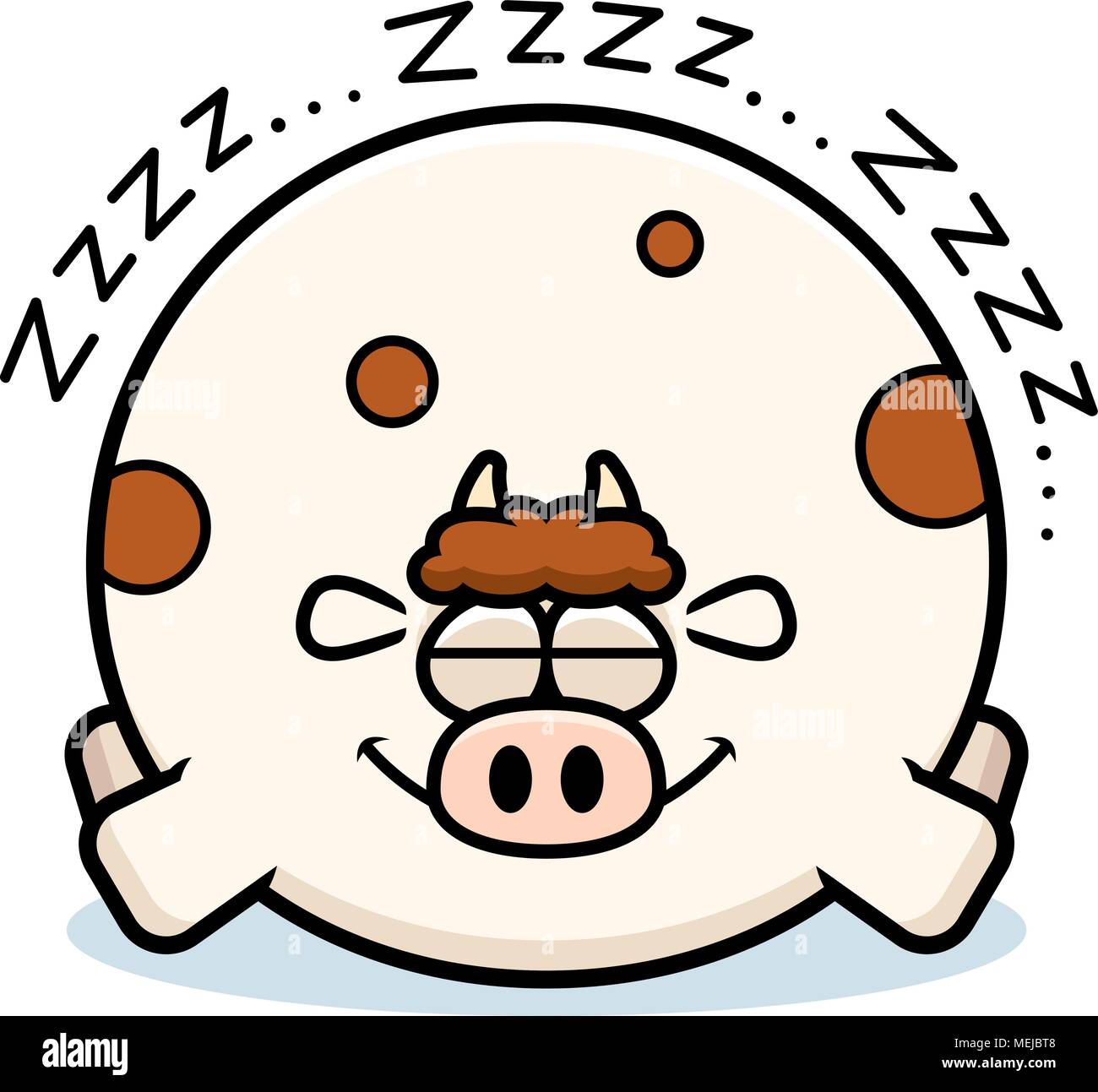 Resting cow Stock Vector Images - Alamy