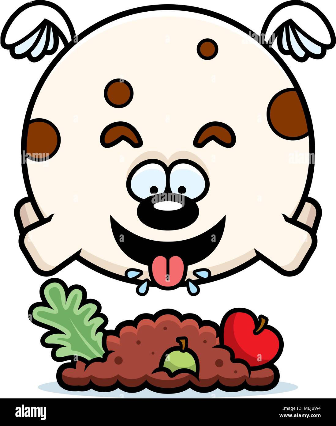 A cartoon illustration of a dog eating Stock Vector Image & Art - Alamy