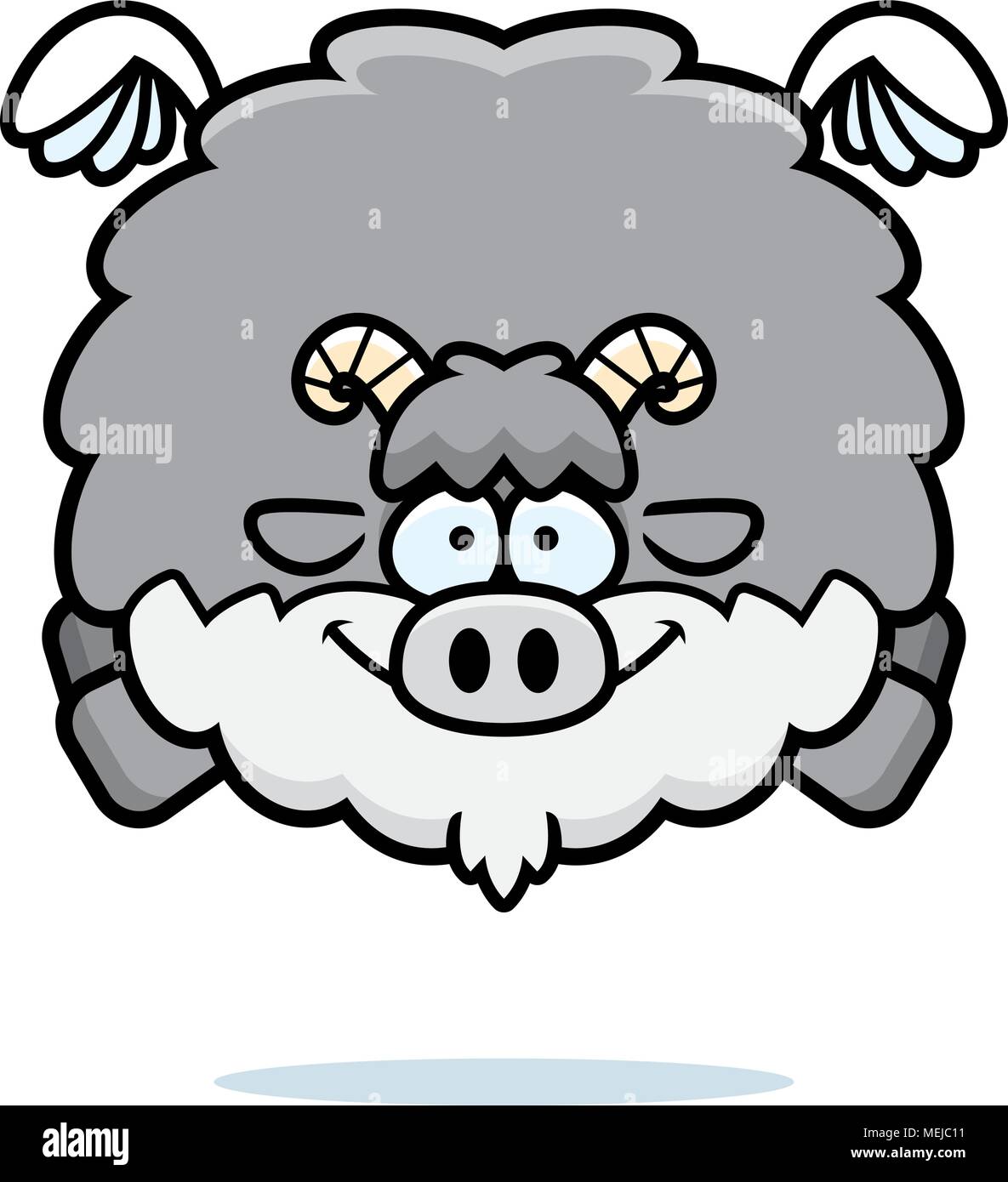 A cartoon illustration of a goat flying Stock Vector Image & Art - Alamy