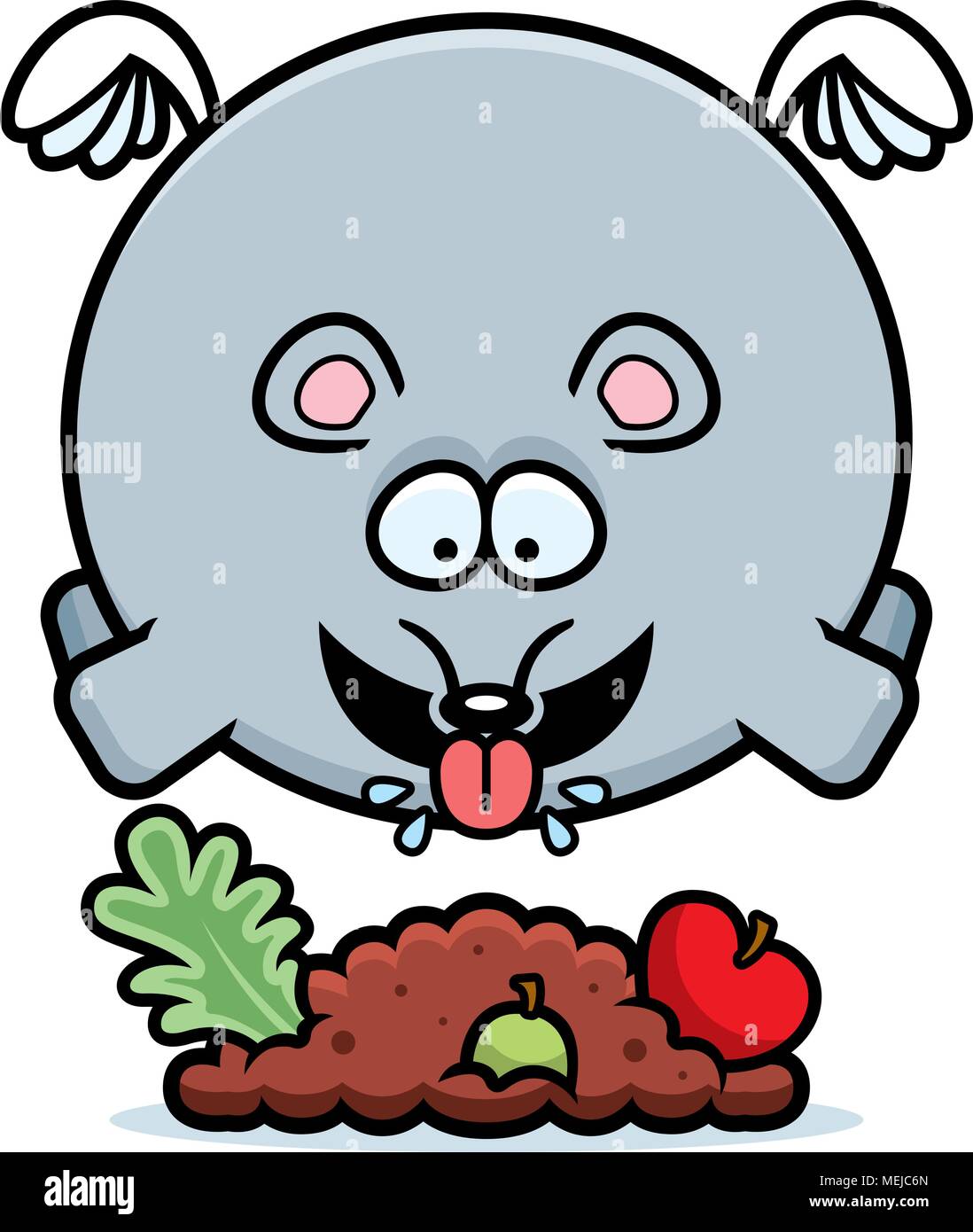 A cartoon illustration of a mouse eating Stock Vector Image & Art - Alamy