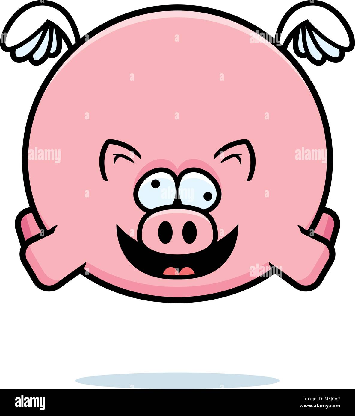 A cartoon illustration of a pig looking crazy Stock Vector Image & Art ...