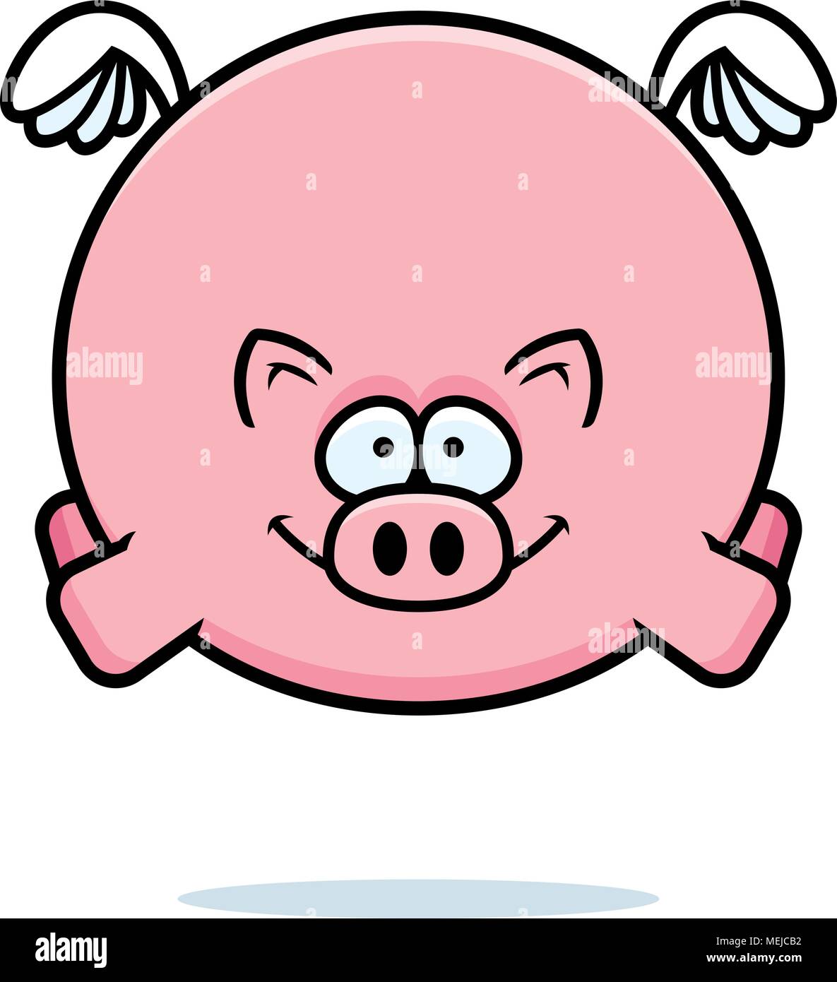 A cartoon illustration of a pig flying Stock Vector Image & Art - Alamy