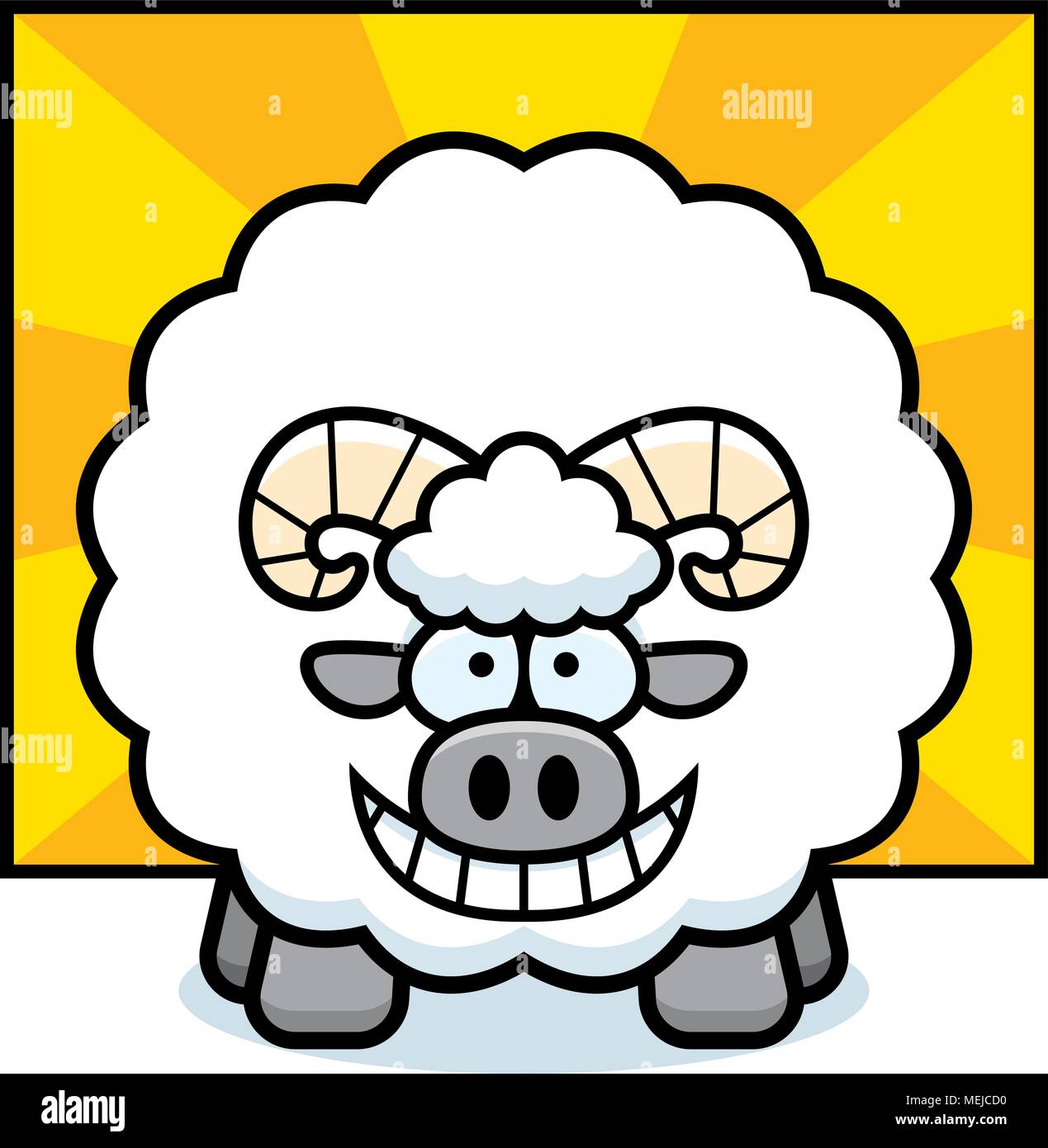 Happy looking sheep Stock Vector Images - Alamy