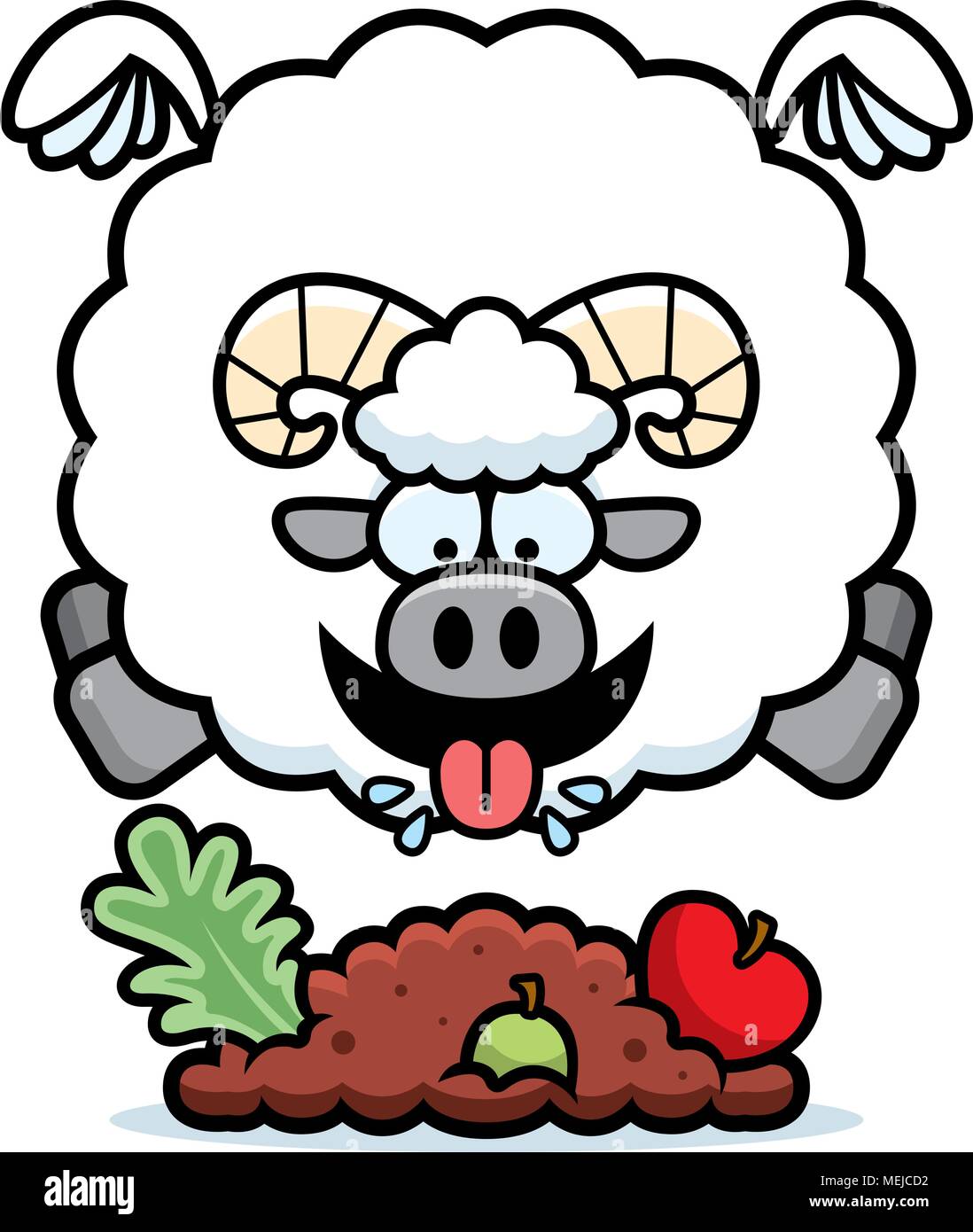 Ram eating Stock Vector Images - Alamy