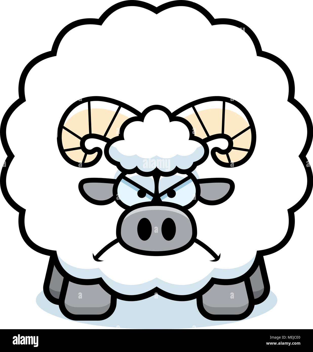 Angry Ram Cartoon