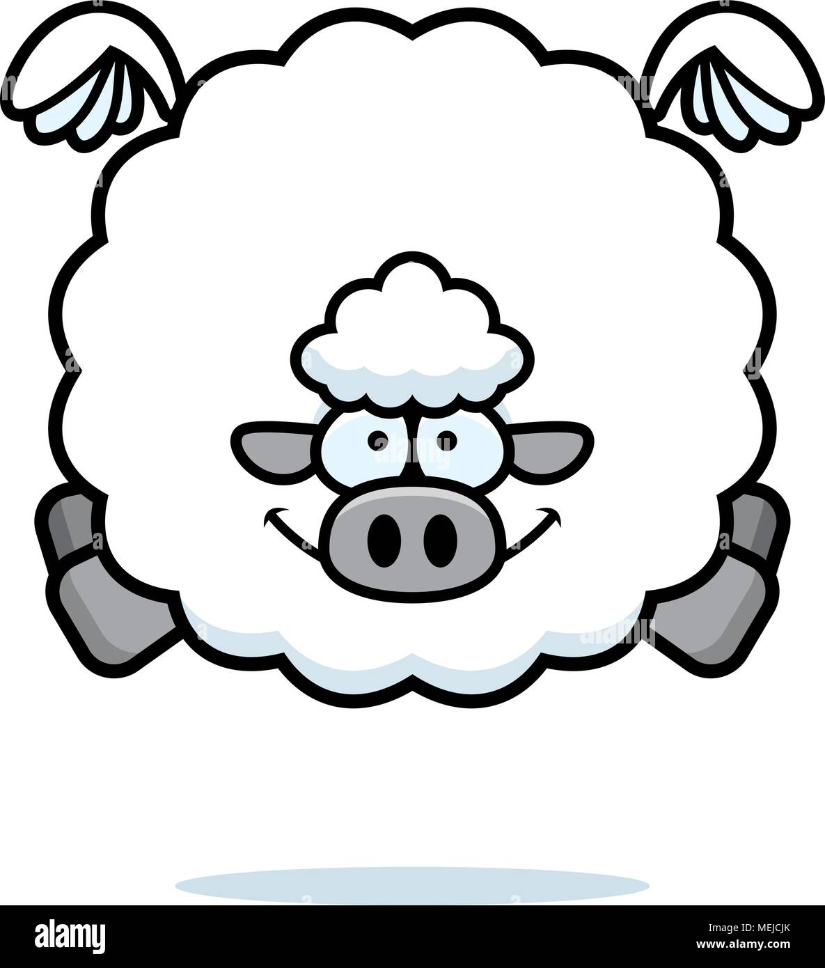 A cartoon illustration of a sheep flying Stock Vector Image & Art - Alamy