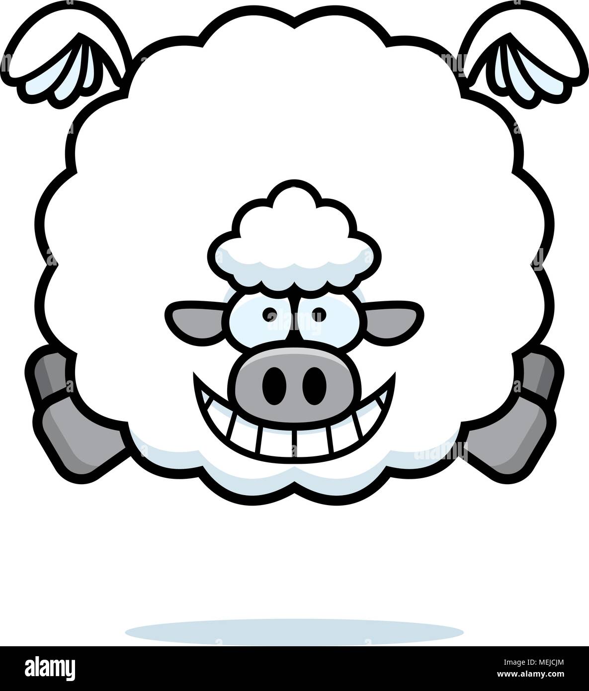 A cartoon illustration of a sheep flying Stock Vector Image & Art - Alamy