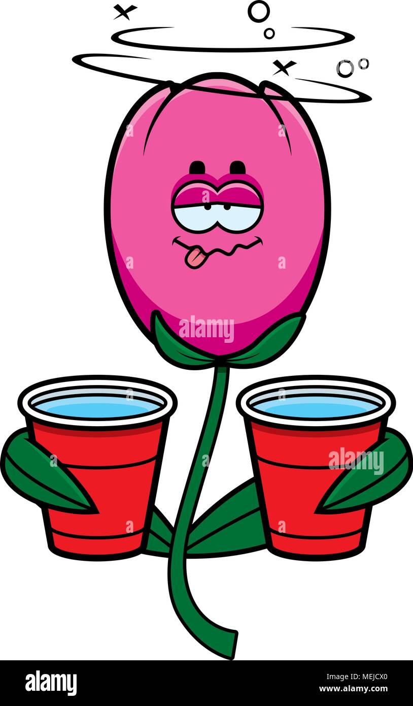 Cartoon illustration tulip looking Stock Vector Images - Alamy