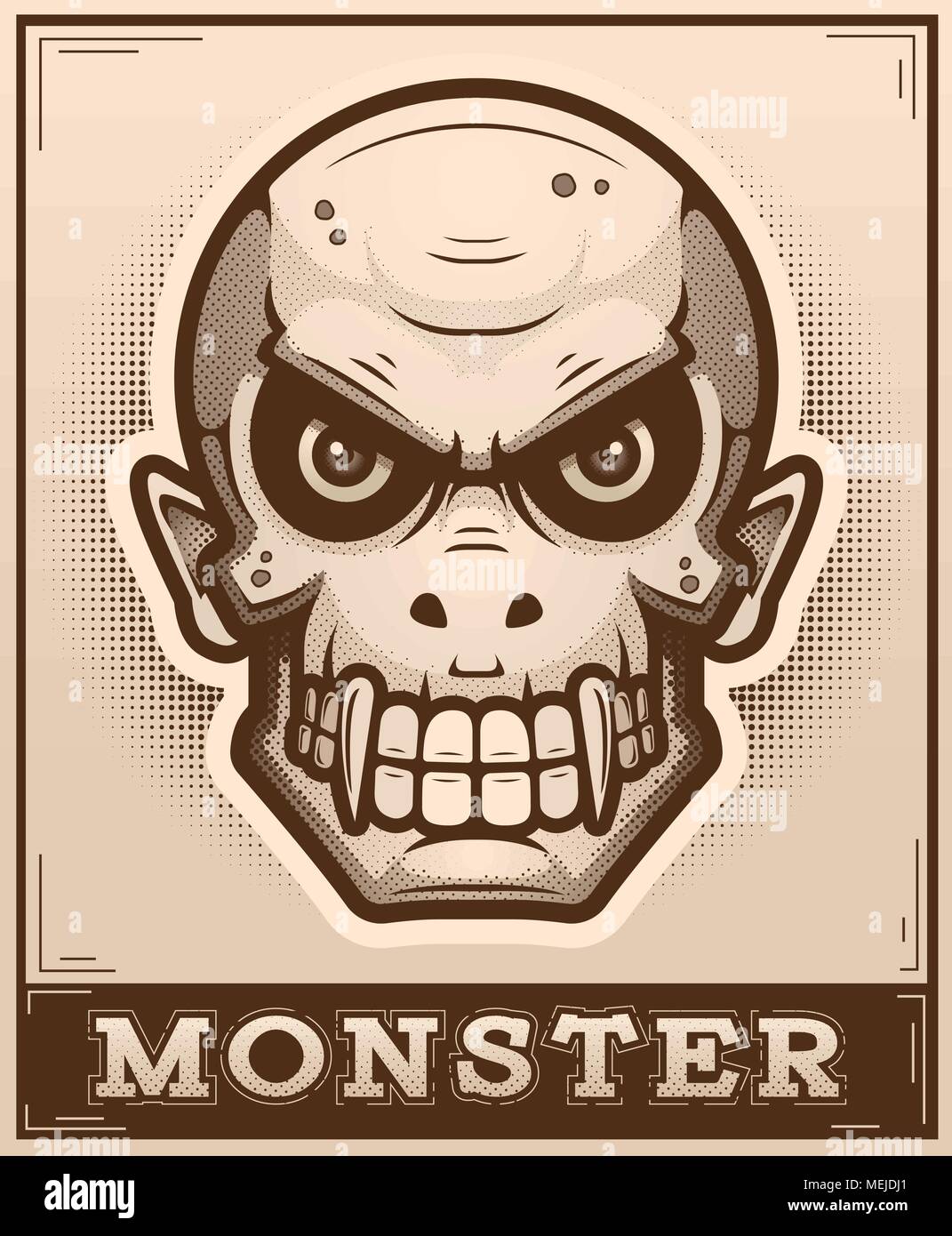 An illustration of a vampire on a poster Stock Vector Image & Art - Alamy