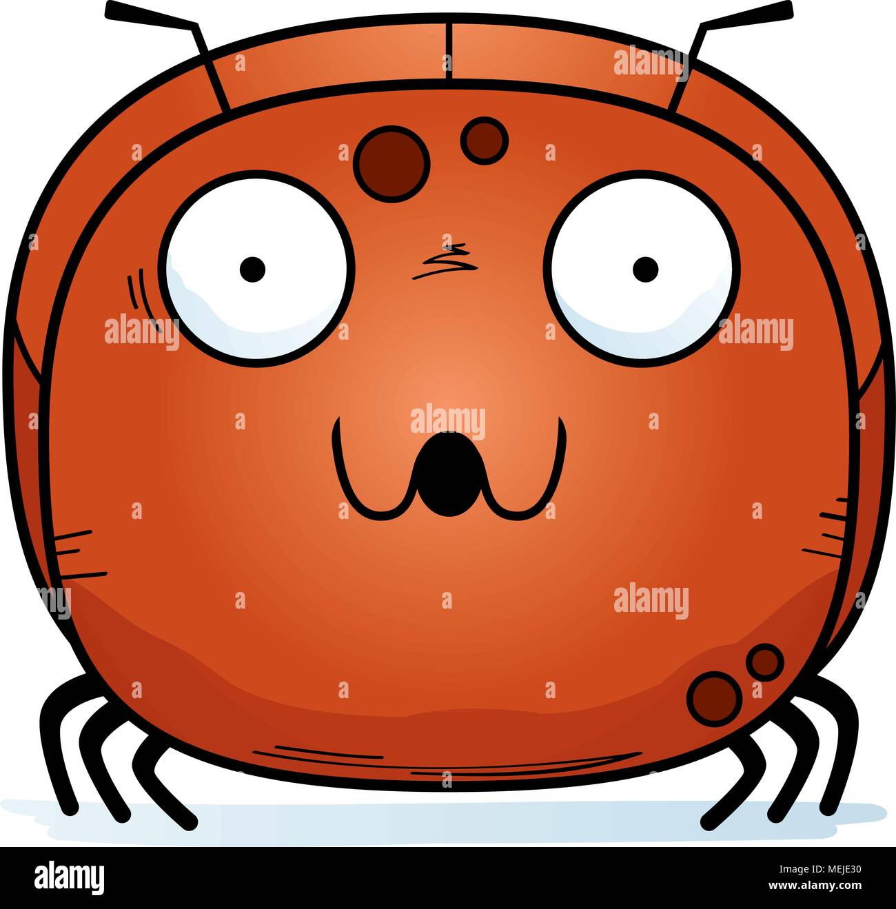 A cartoon illustration of a ant looking surprised Stock Vector Image ...