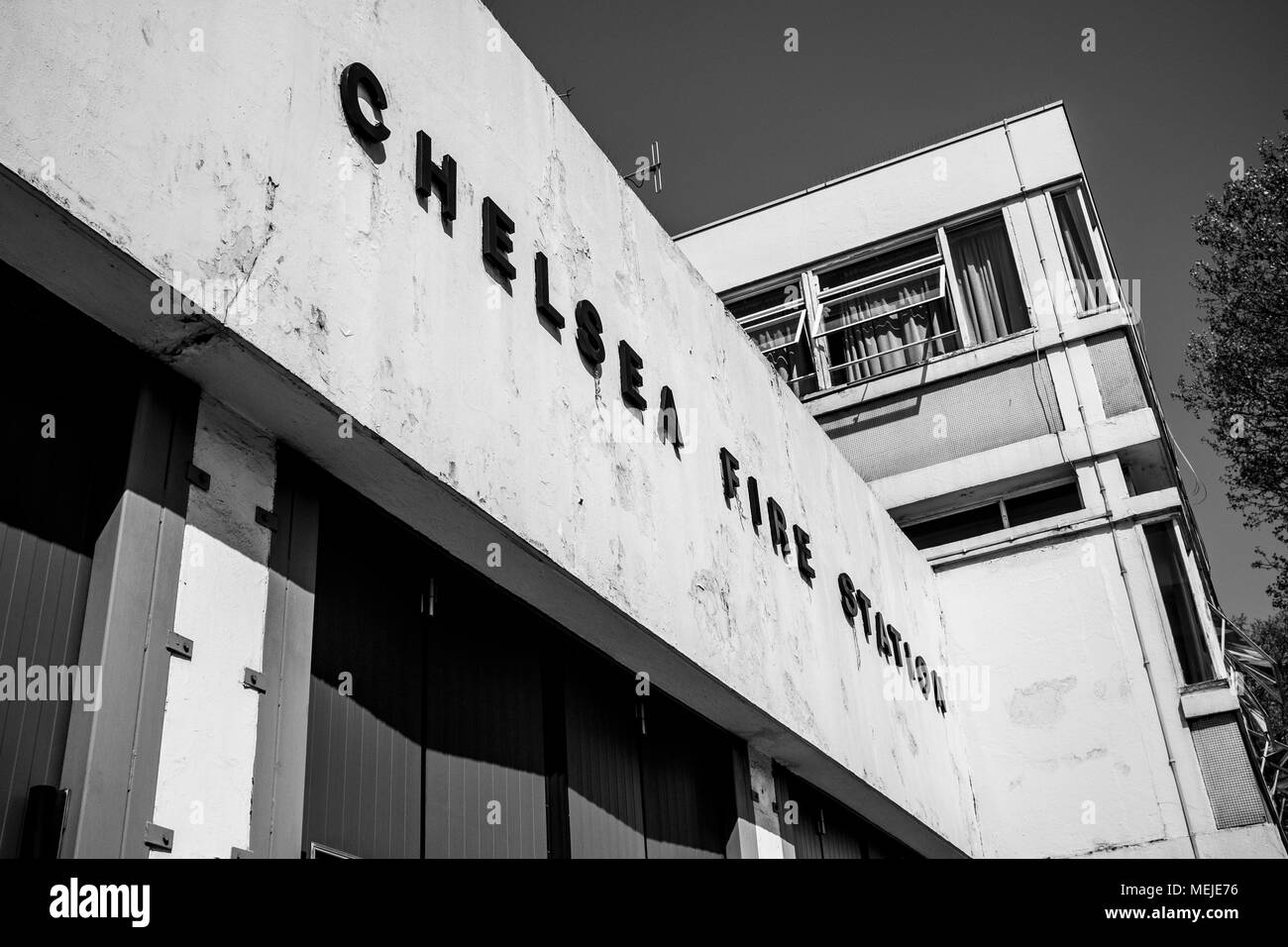 Exterior of Chelsea Fire Station in West London Stock Photo - Alamy