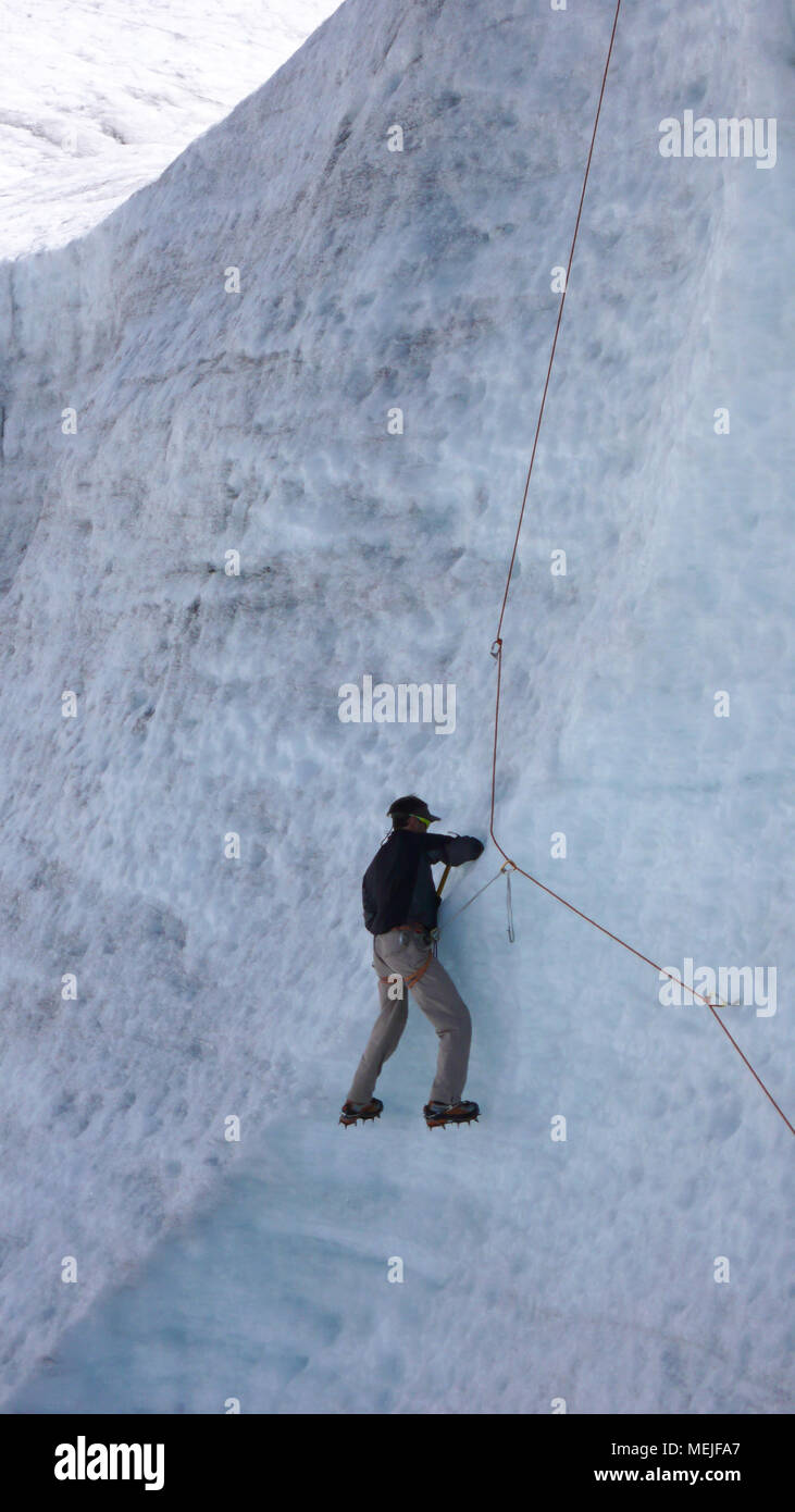 Ice axe on a glacier in the alps hi-res stock photography and images ...