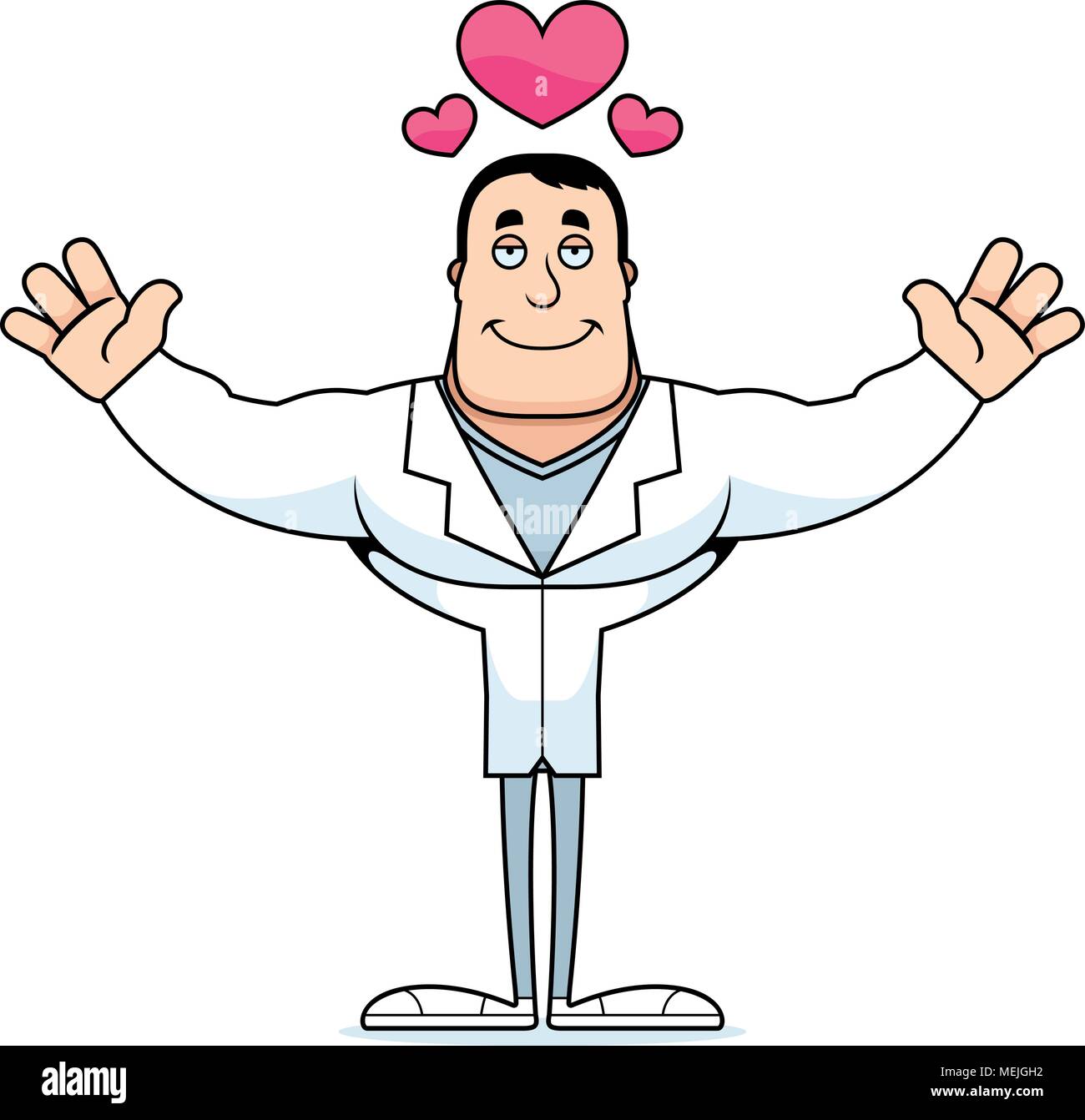 Hug doctor Stock Vector Images - Alamy
