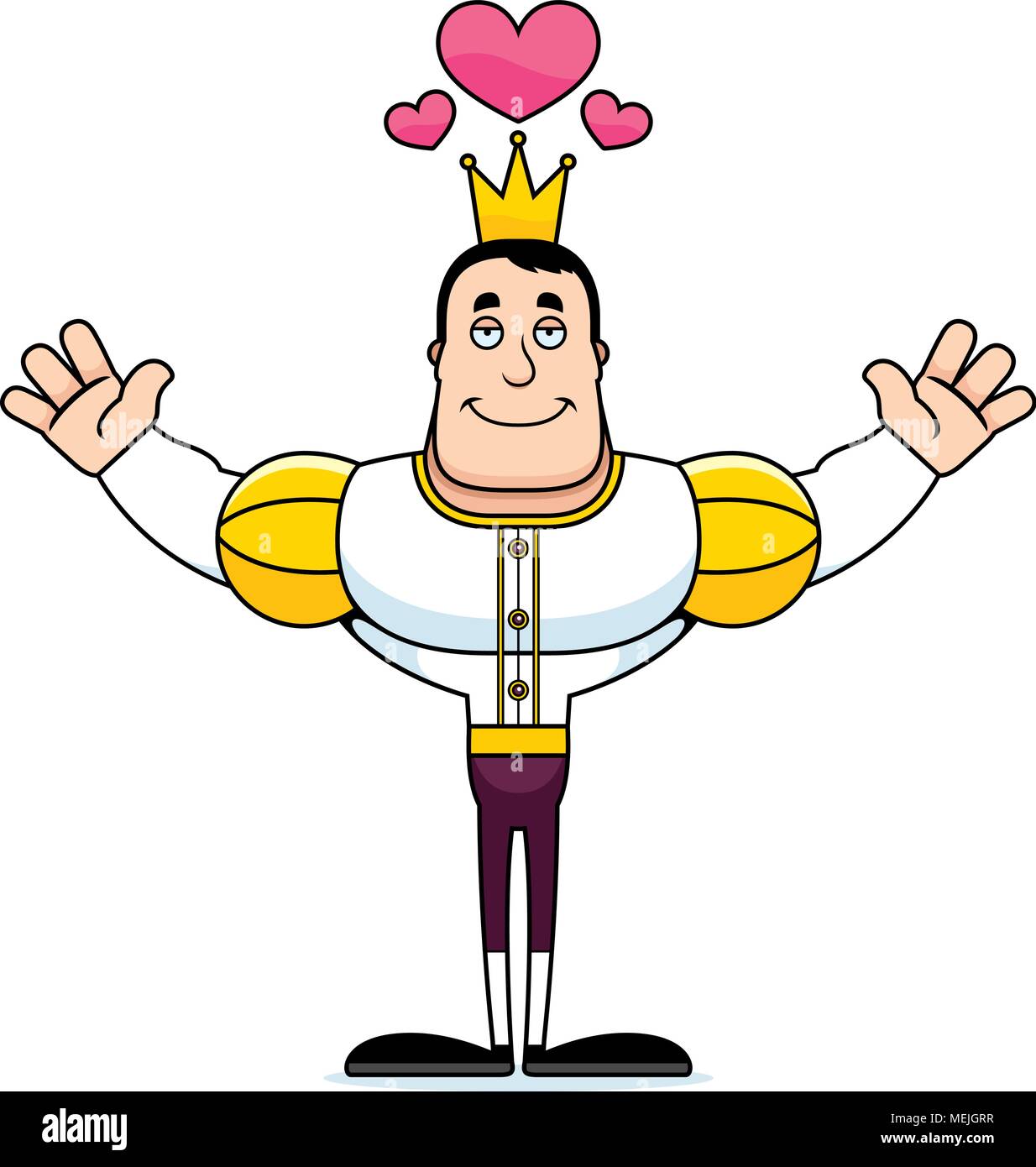 A cartoon prince ready to give a hug Stock Vector Image & Art - Alamy