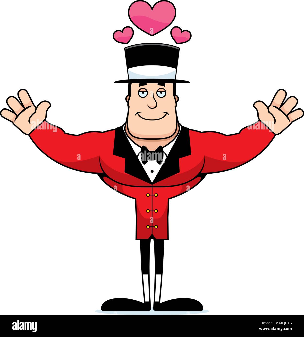 A cartoon ringmaster ready to give a hug Stock Vector Image & Art - Alamy