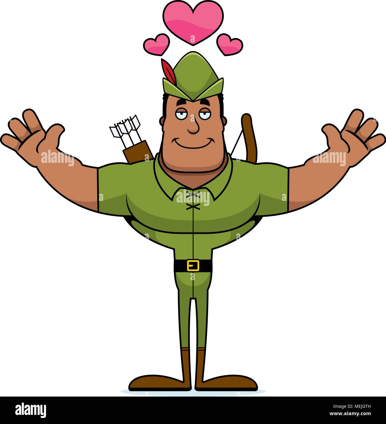 A cartoon Robin Hood ready to give a hug Stock Vector Image & Art - Alamy