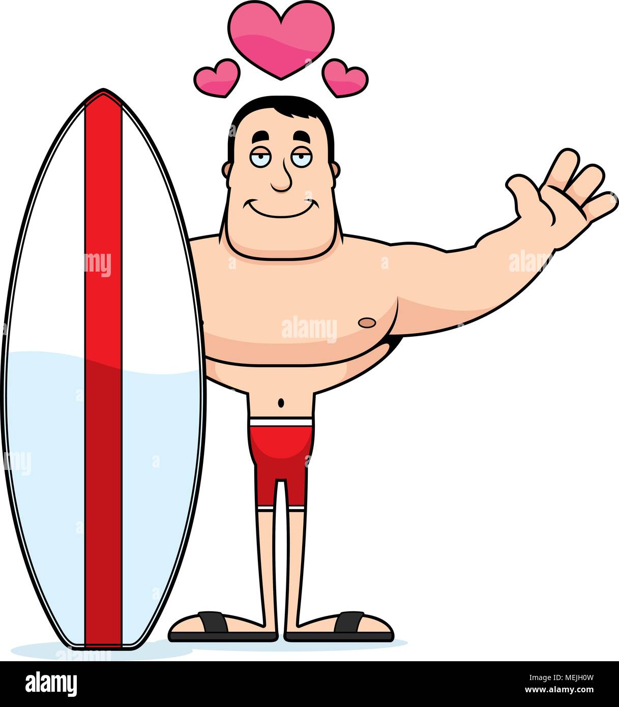 A cartoon surfer ready to give a hug Stock Vector Image & Art - Alamy