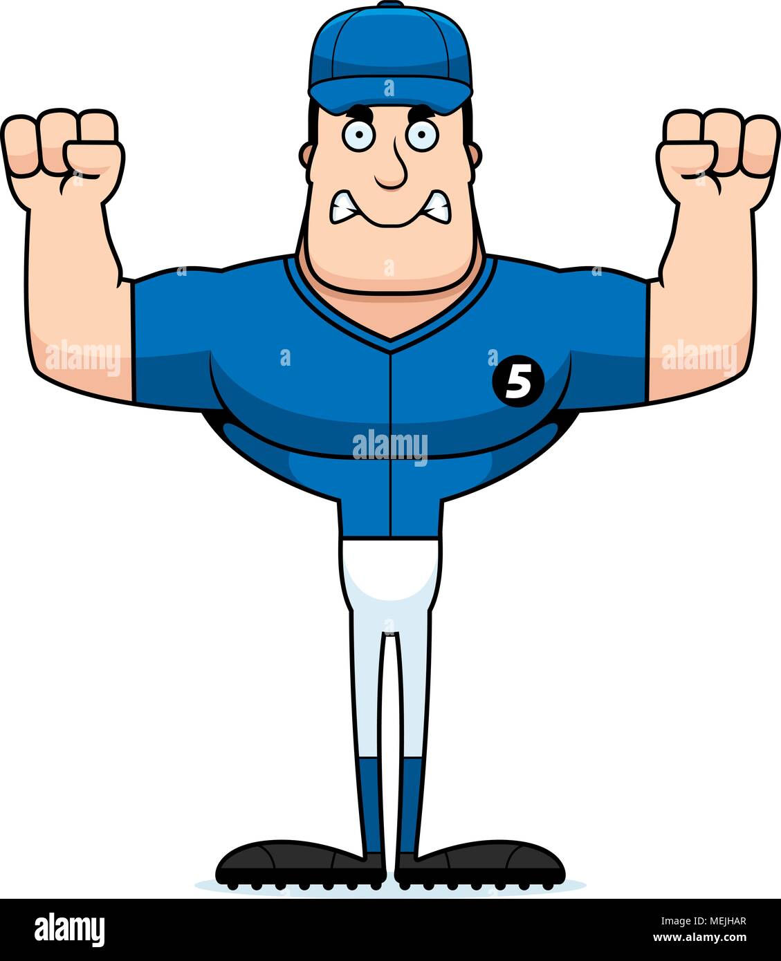 Angry baseball player Stock Vector Images - Alamy