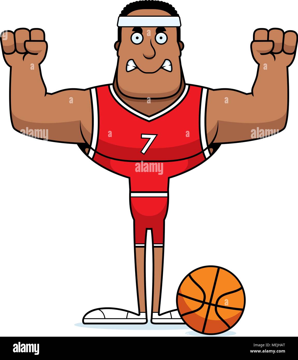 A cartoon basketball player looking angry Stock Vector Image & Art - Alamy