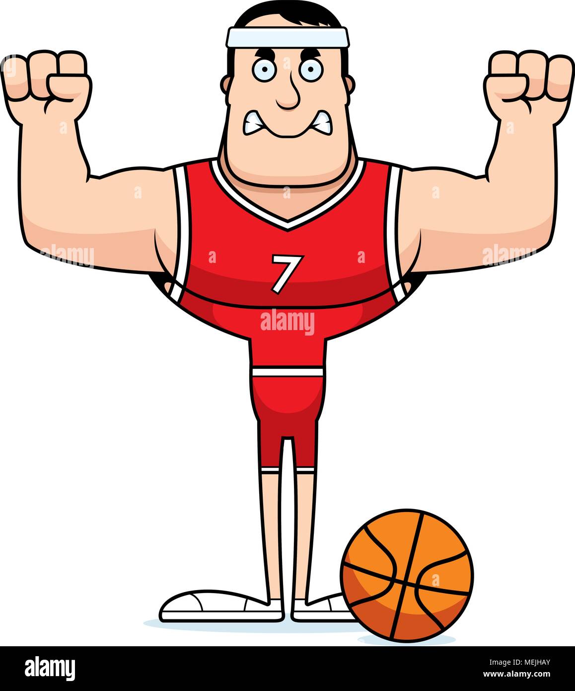 A cartoon basketball player looking angry Stock Vector Image & Art - Alamy