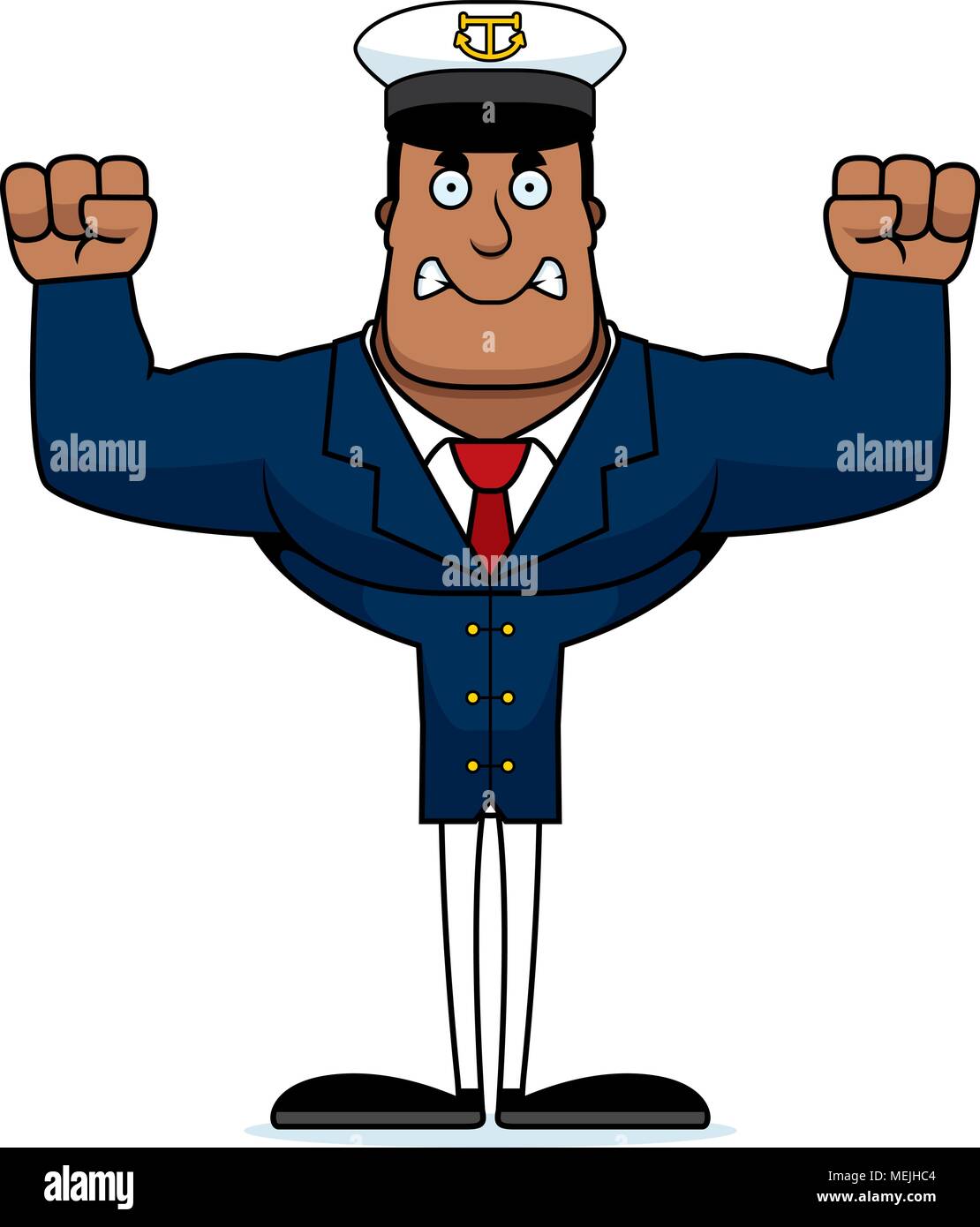 A cartoon boat captain looking angry Stock Vector Image & Art - Alamy