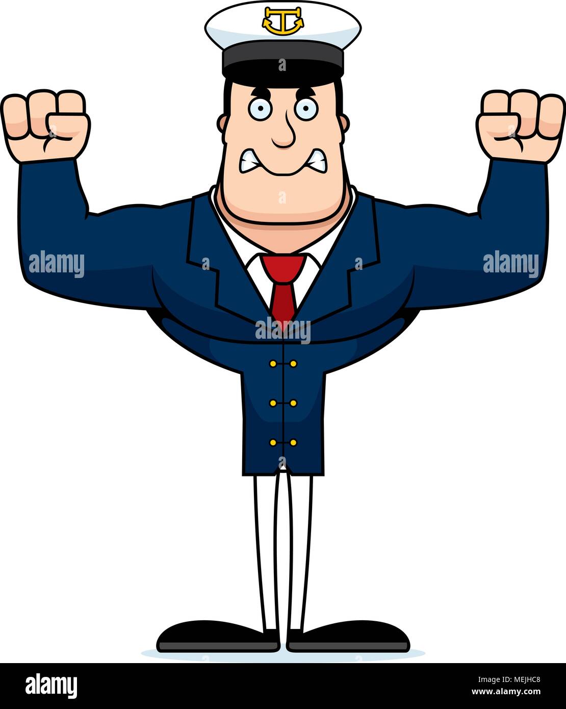 A cartoon boat captain looking angry Stock Vector Image & Art - Alamy