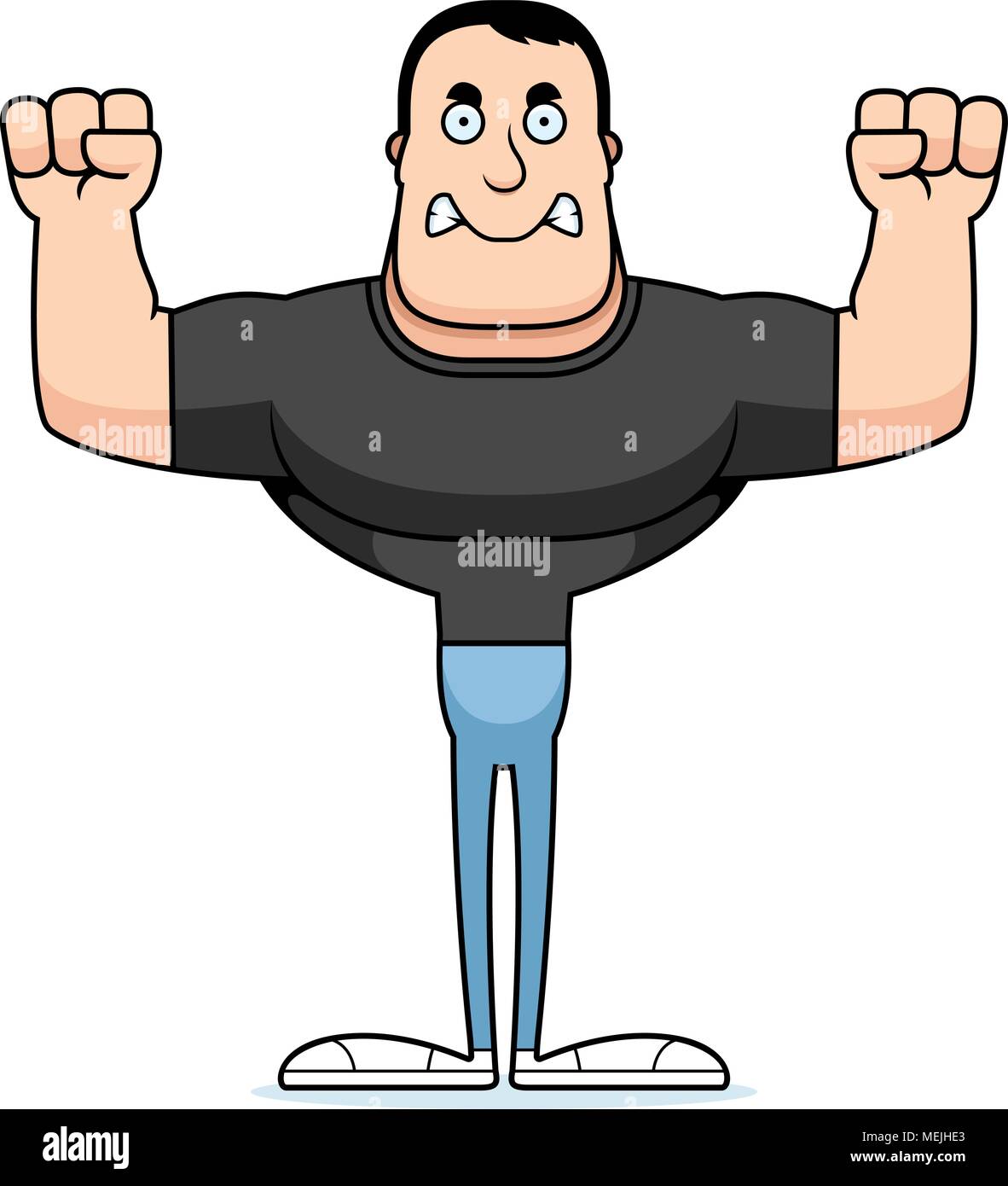 A cartoon man looking angry Stock Vector Image & Art - Alamy