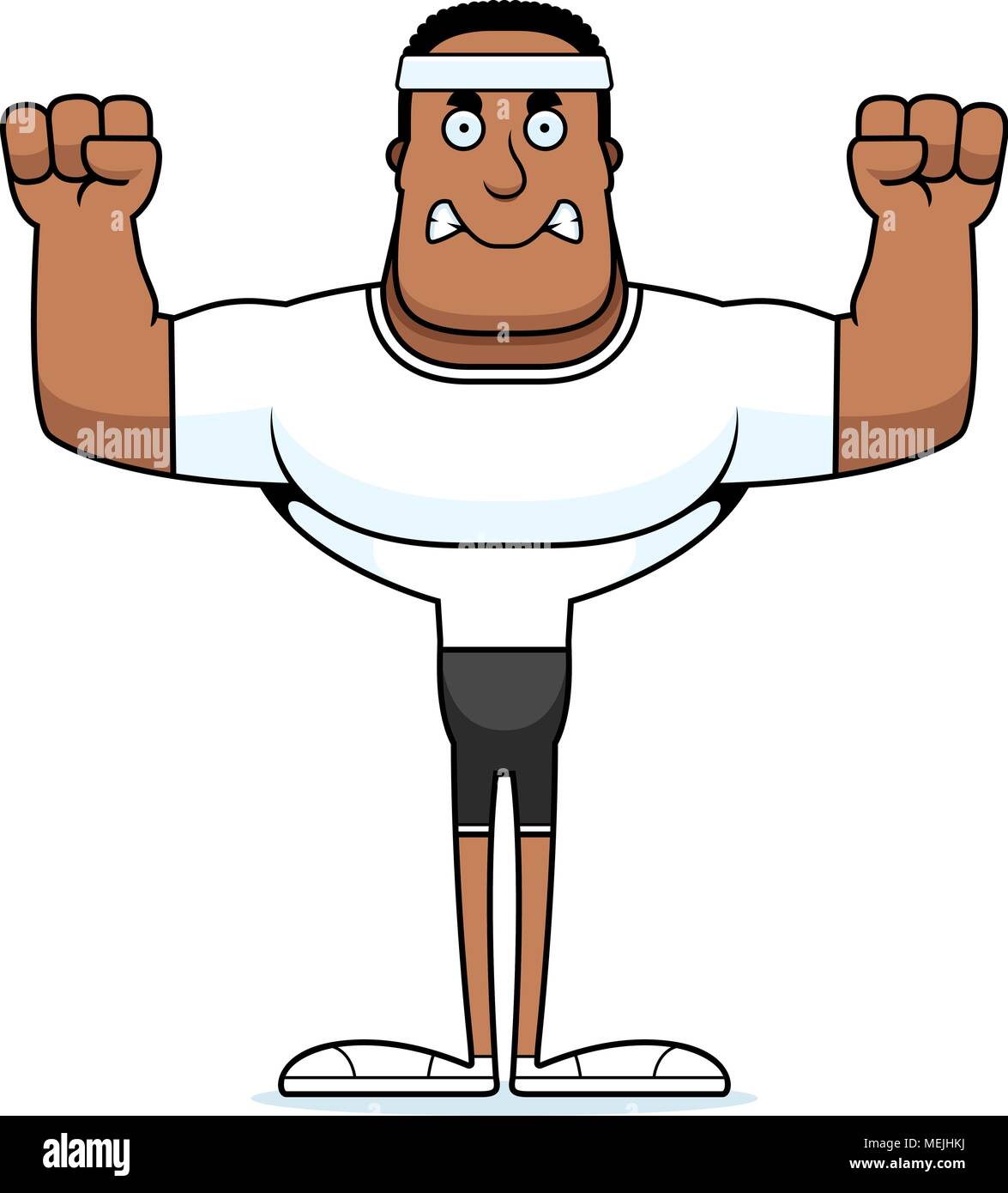 A cartoon fitness man looking angry Stock Vector Image & Art - Alamy