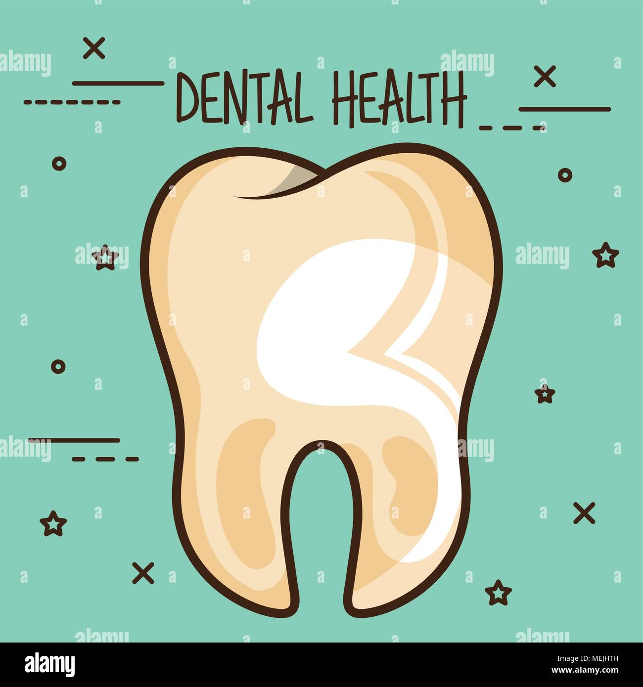 dirty tooth dental care icon Stock Vector Image & Art - Alamy