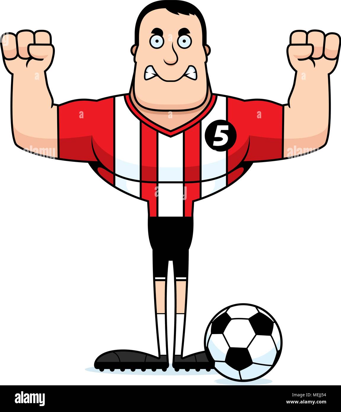 A cartoon soccer player looking angry Stock Vector Image & Art - Alamy