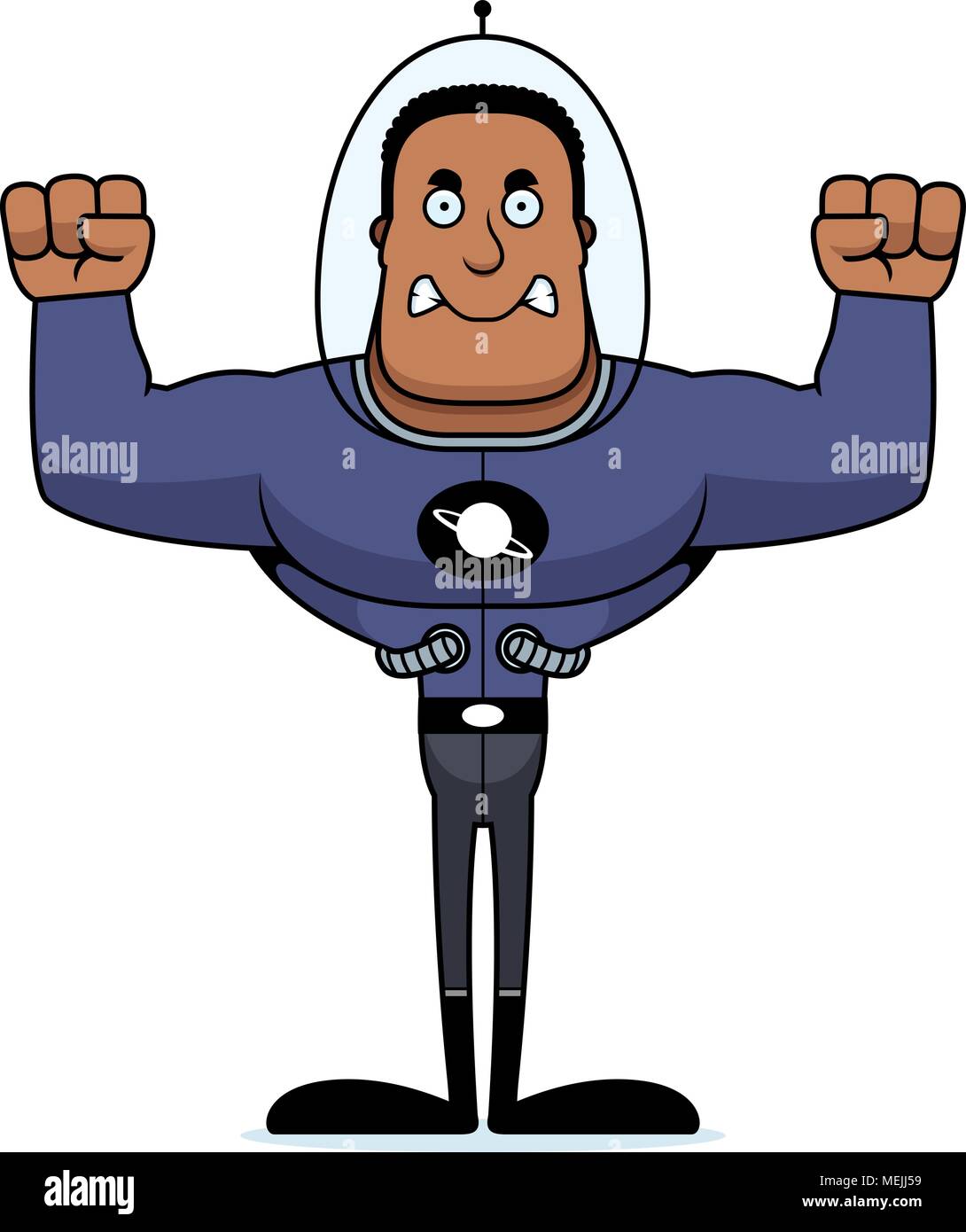A cartoon spaceman looking angry Stock Vector Image & Art - Alamy