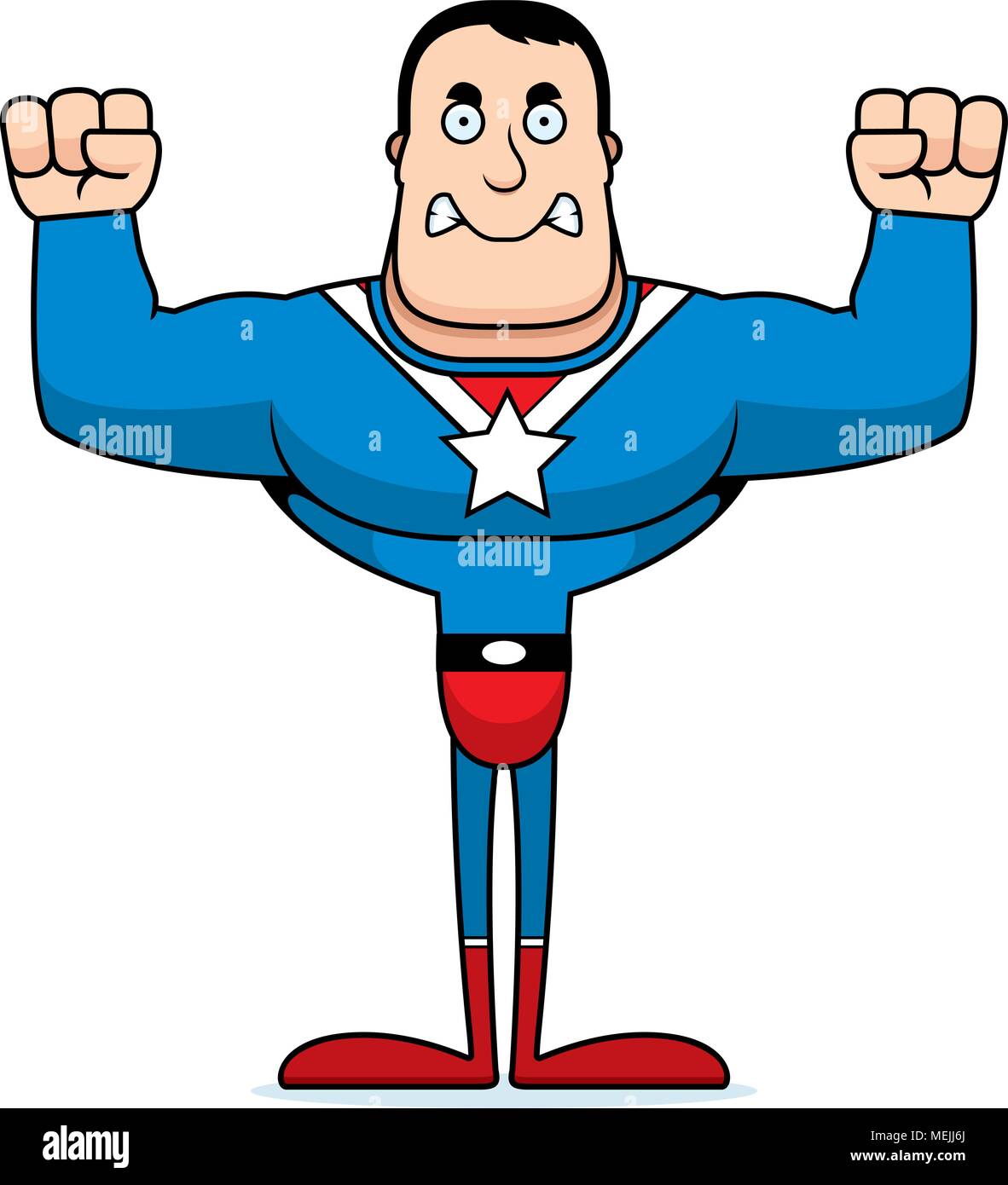 A cartoon superhero looking angry Stock Vector Image & Art - Alamy
