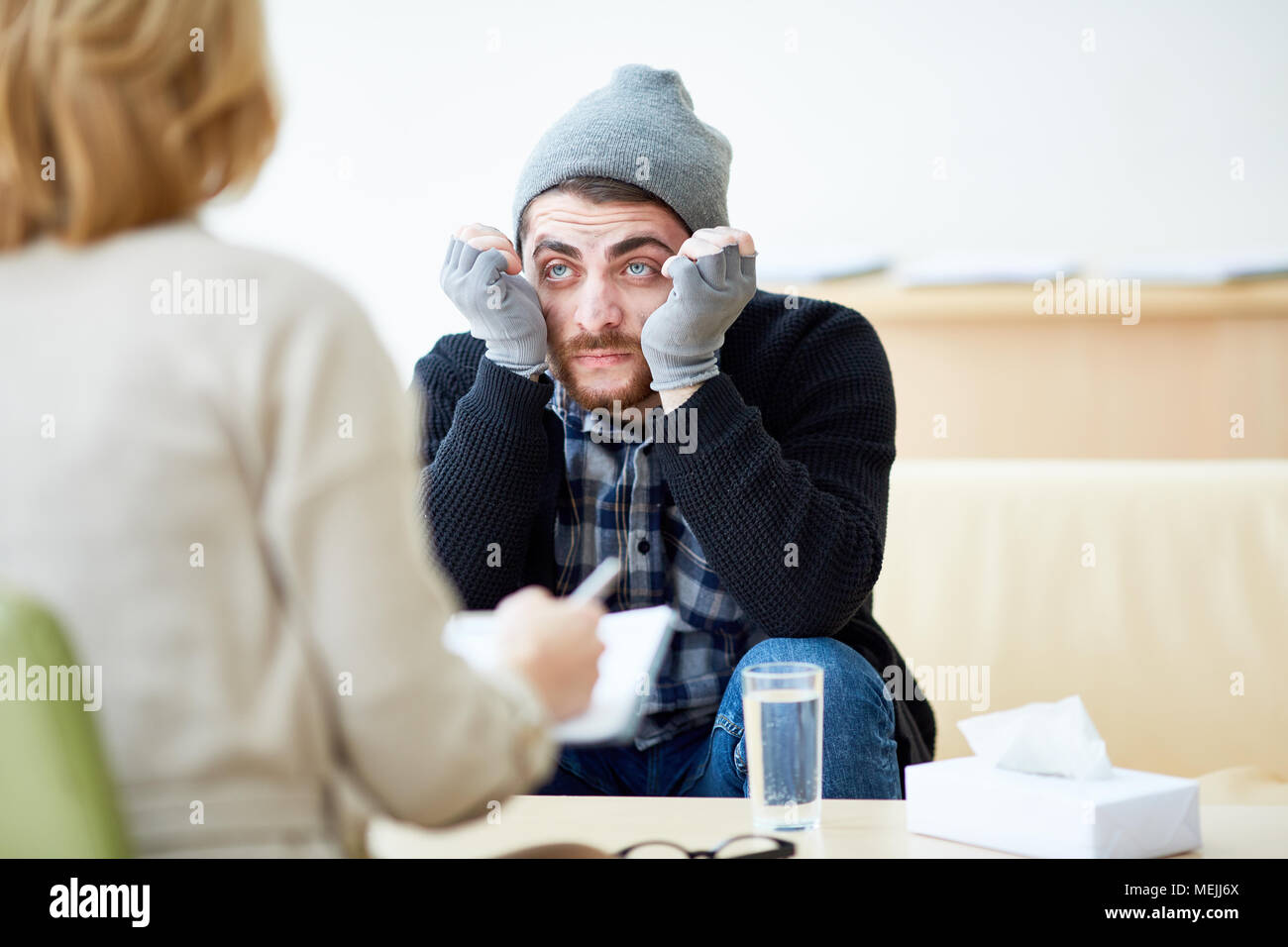 Advice of psychologist Stock Photo - Alamy