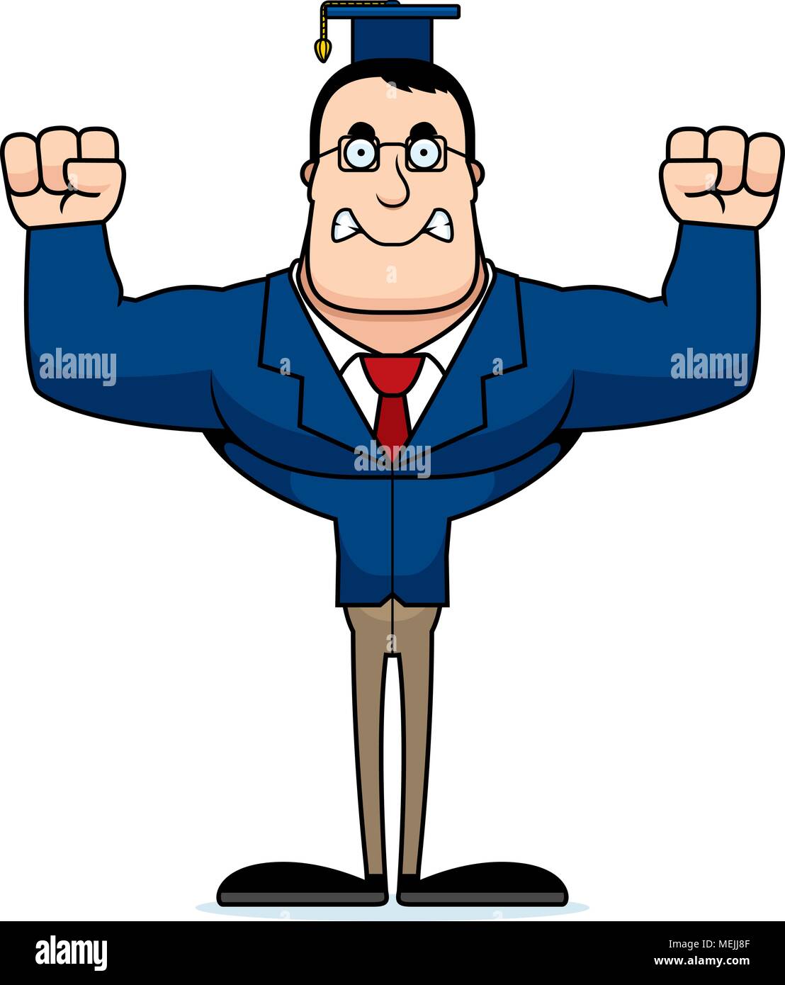 Angry Teacher Cartoon