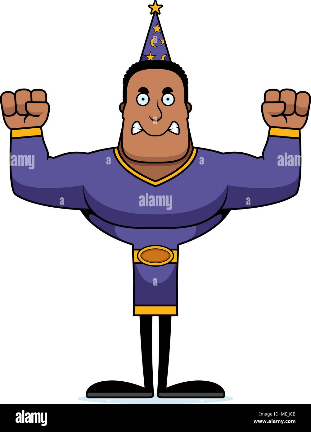 A cartoon wizard looking angry Stock Vector Image & Art - Alamy