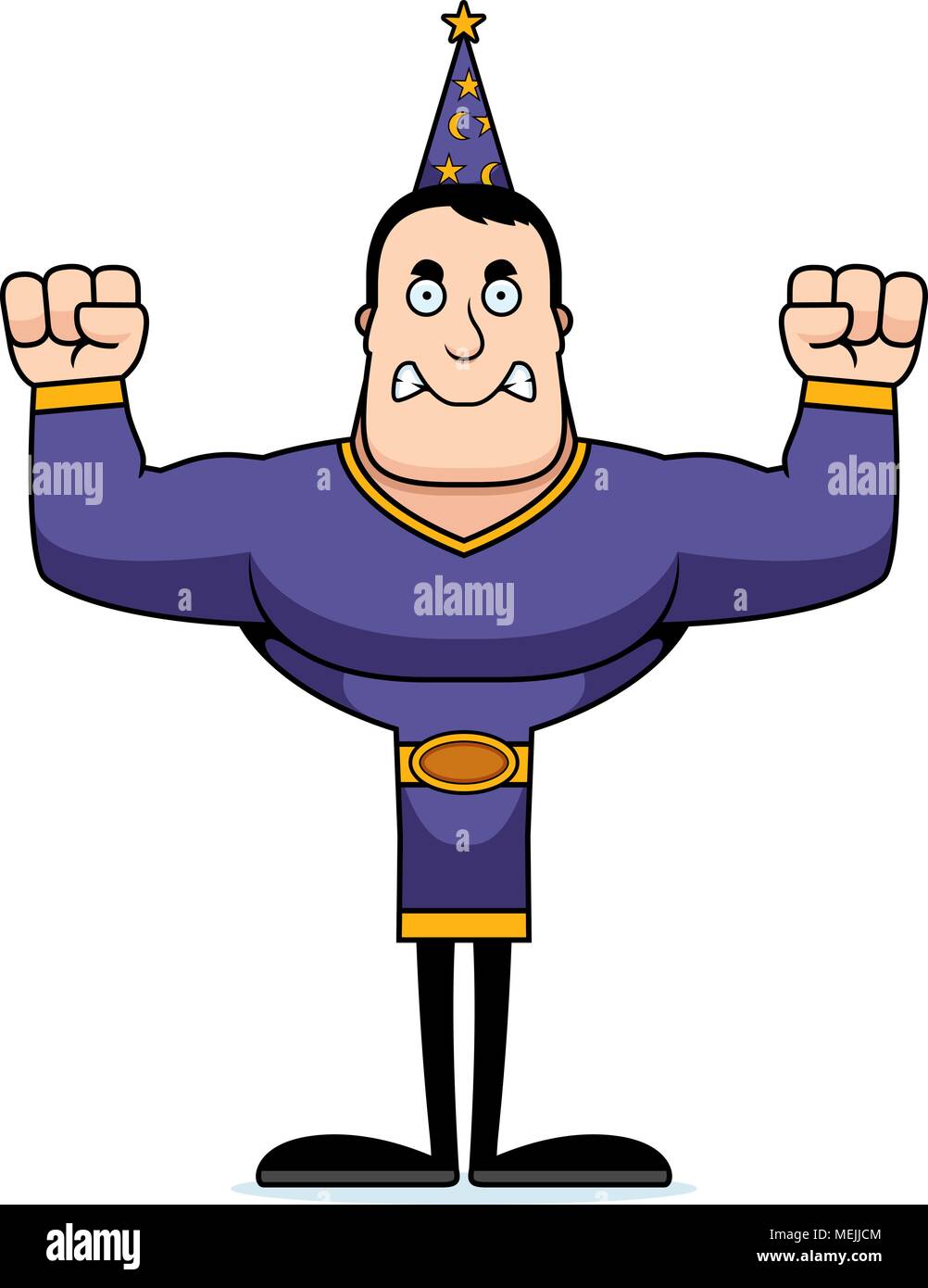 A cartoon wizard looking angry Stock Vector Image & Art - Alamy