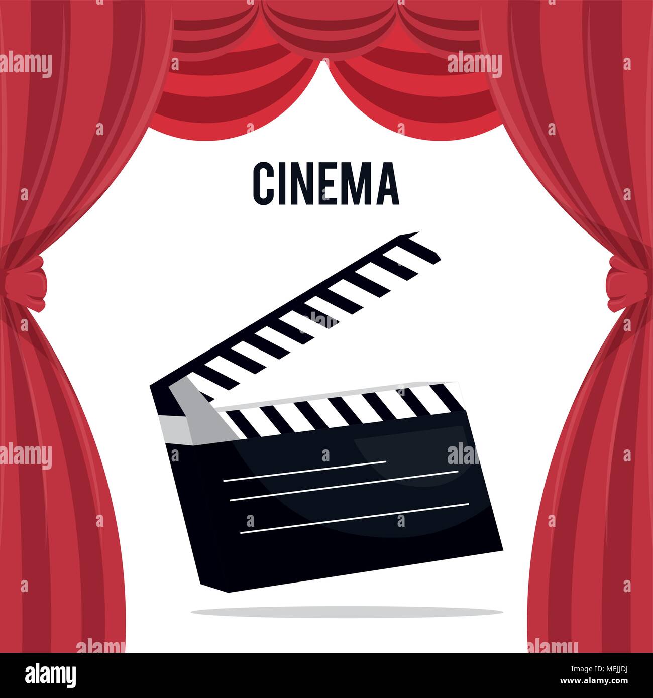 cinema clapper board entertainment icon Stock Vector Image & Art - Alamy