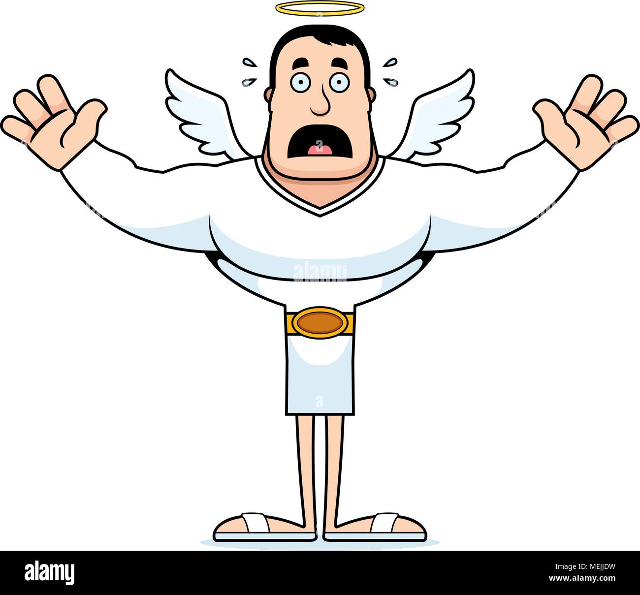 A cartoon angel looking scared Stock Vector Image & Art - Alamy