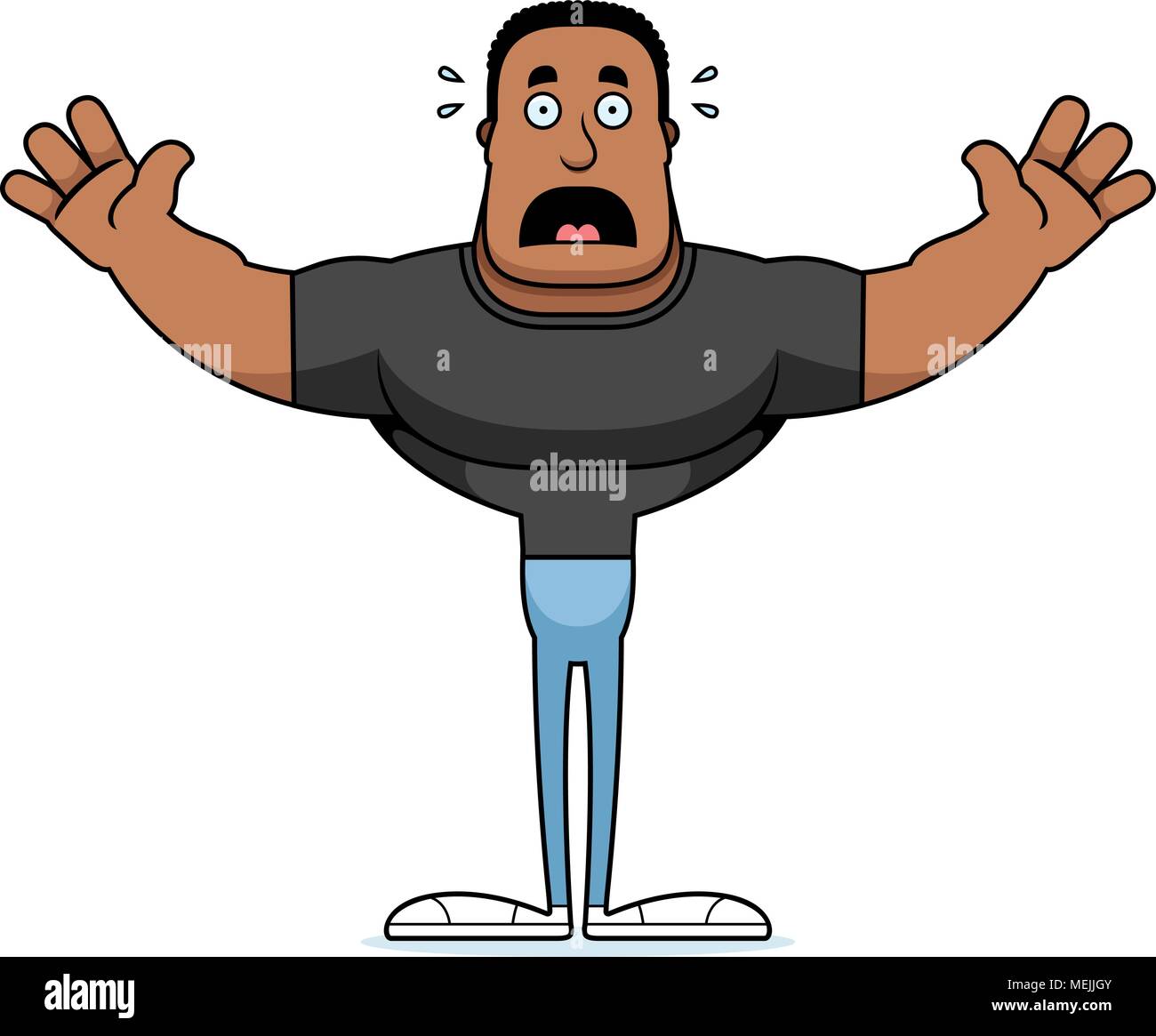 A cartoon man looking scared Stock Vector Image & Art - Alamy