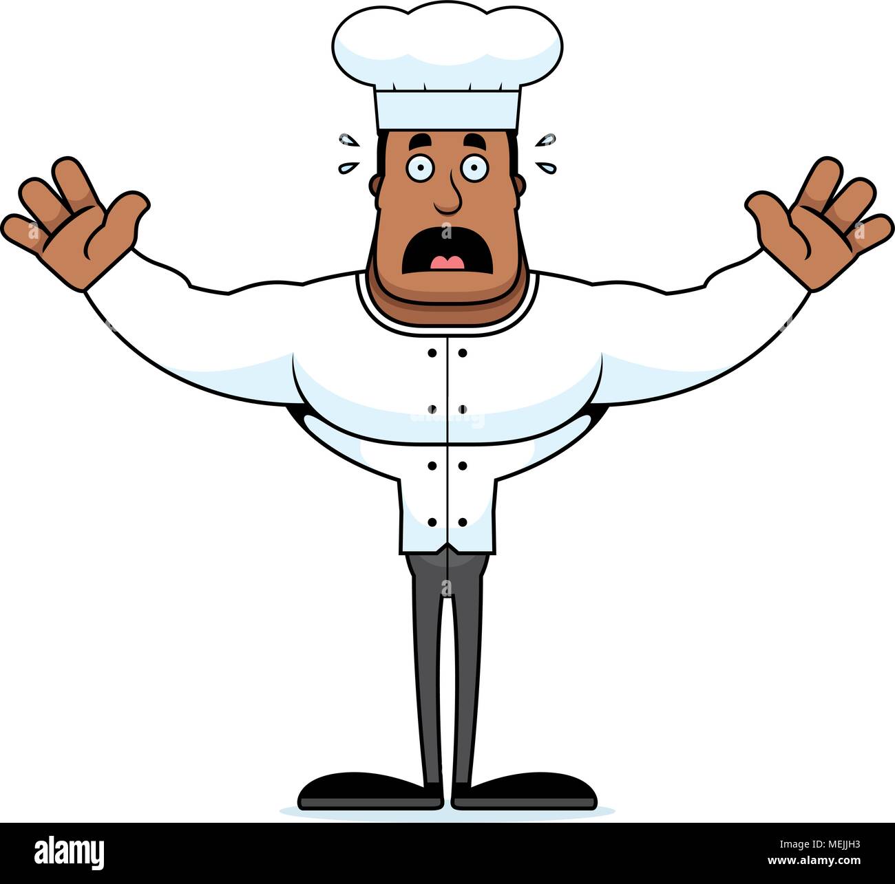 A cartoon chef looking scared Stock Vector Image & Art - Alamy